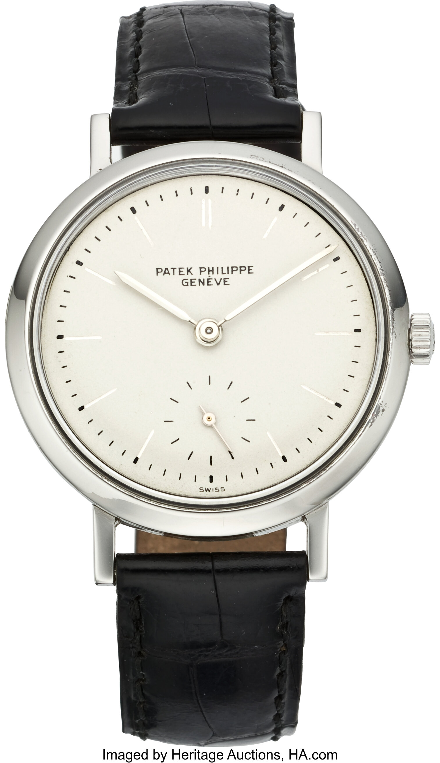 Patek Philippe Ref. 3419 Rare "Convertible" Case Steel Wristwatch ...