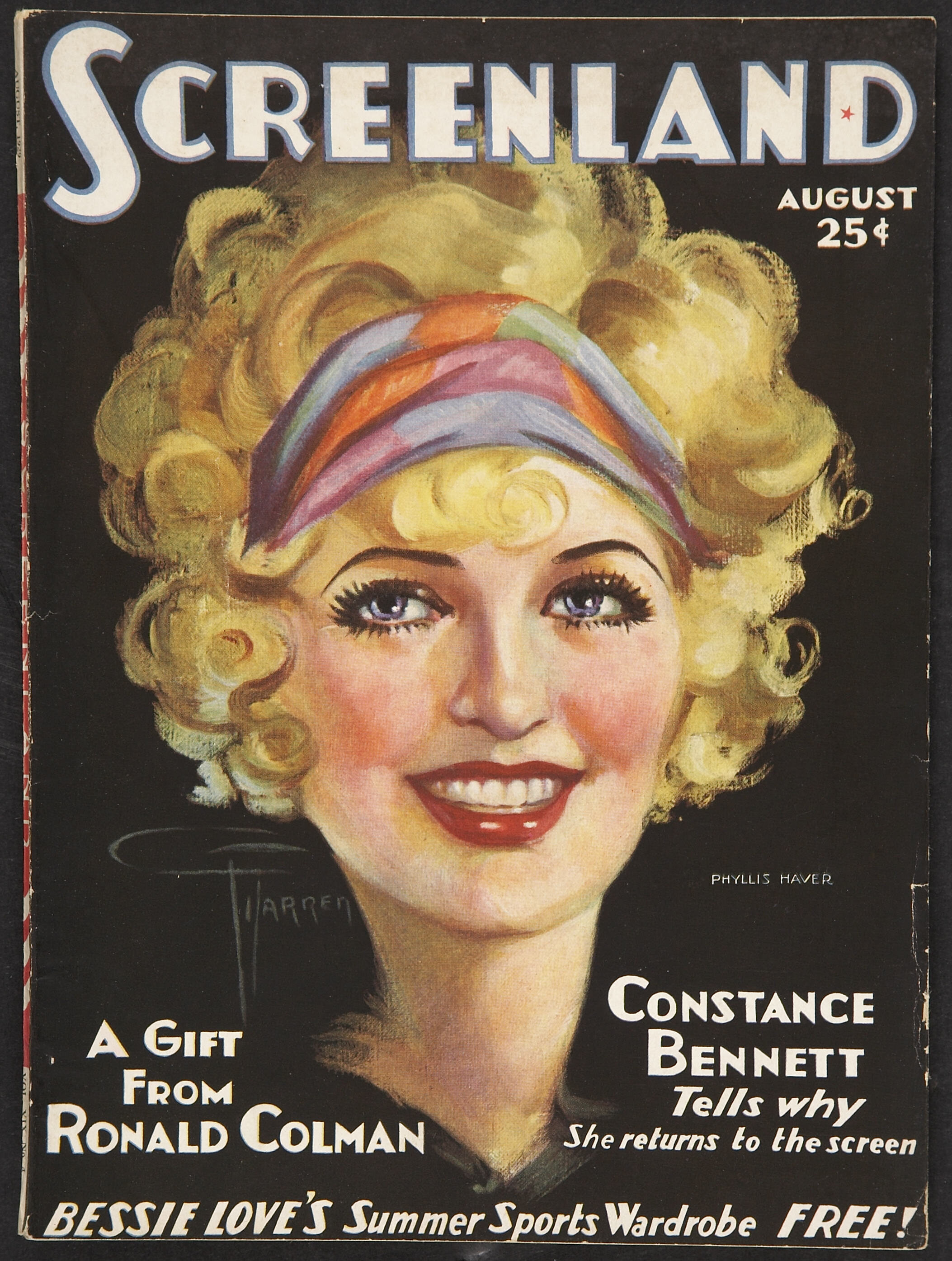 Screenland Magazine (1929). Magazine (8.5" X 11.5"). | Lot #53377 ...