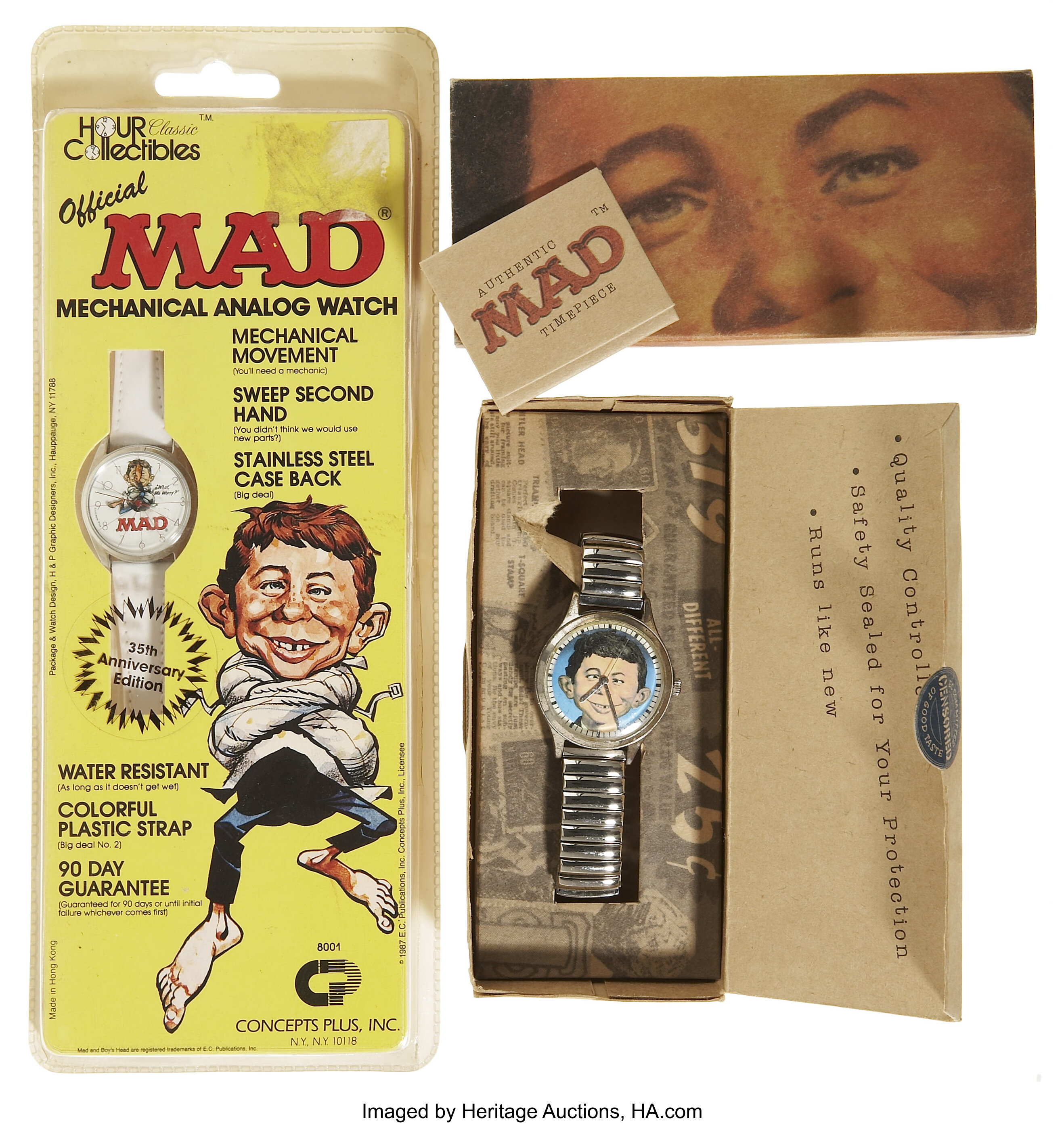 Mad Wrist Watch Group (1980s).... (Total: 2 Items) Memorabilia MAD ...