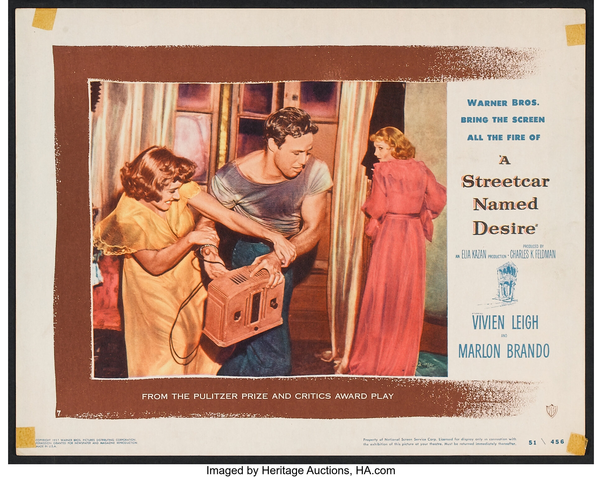 A Streetcar Named Desire (Warner Brothers, 1951). Lobby Cards (2) | Lot ...