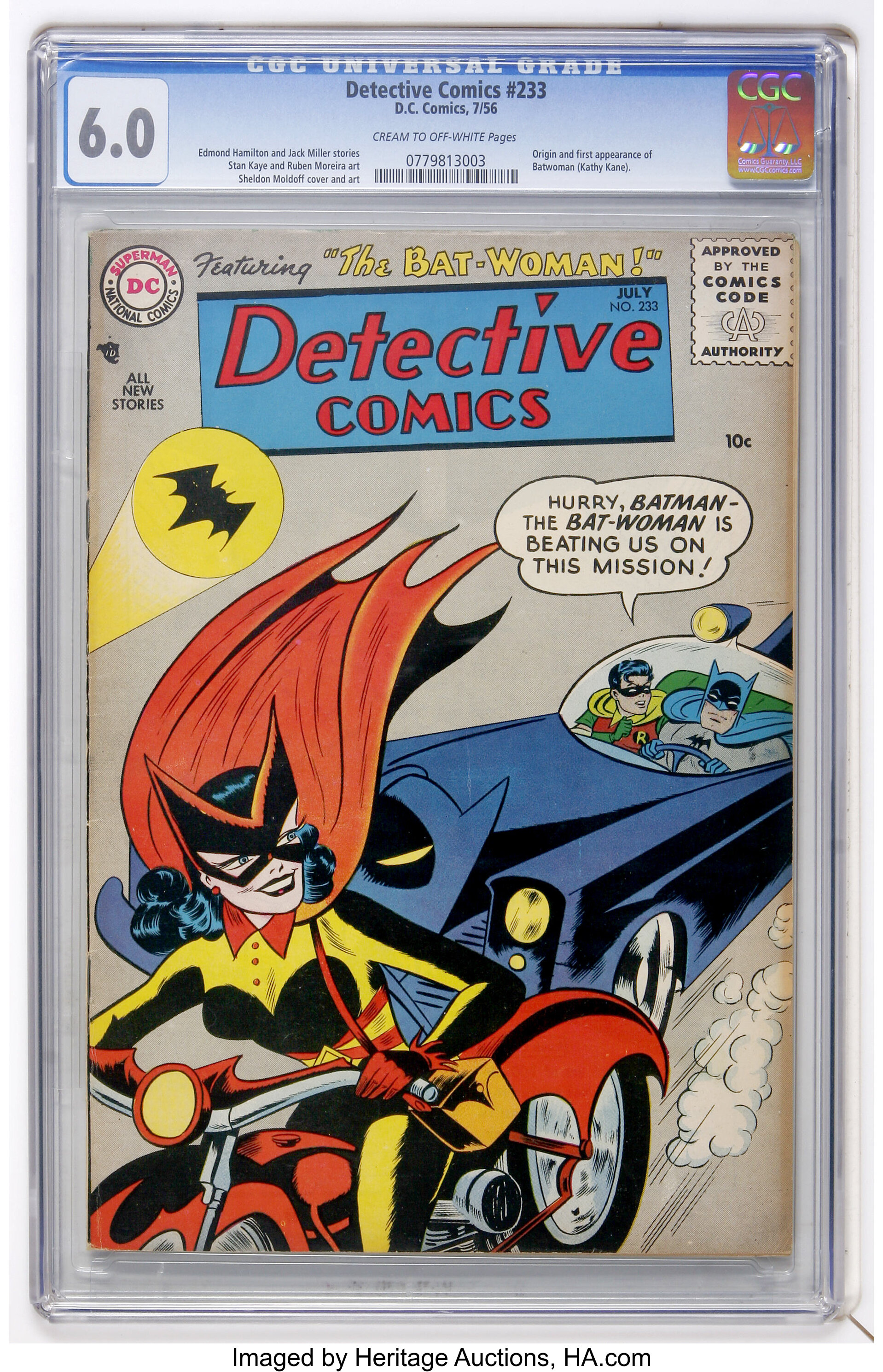 Detective Comics #233 (DC, 1956) CGC FN 6.0 Cream to off-white | Lot ...