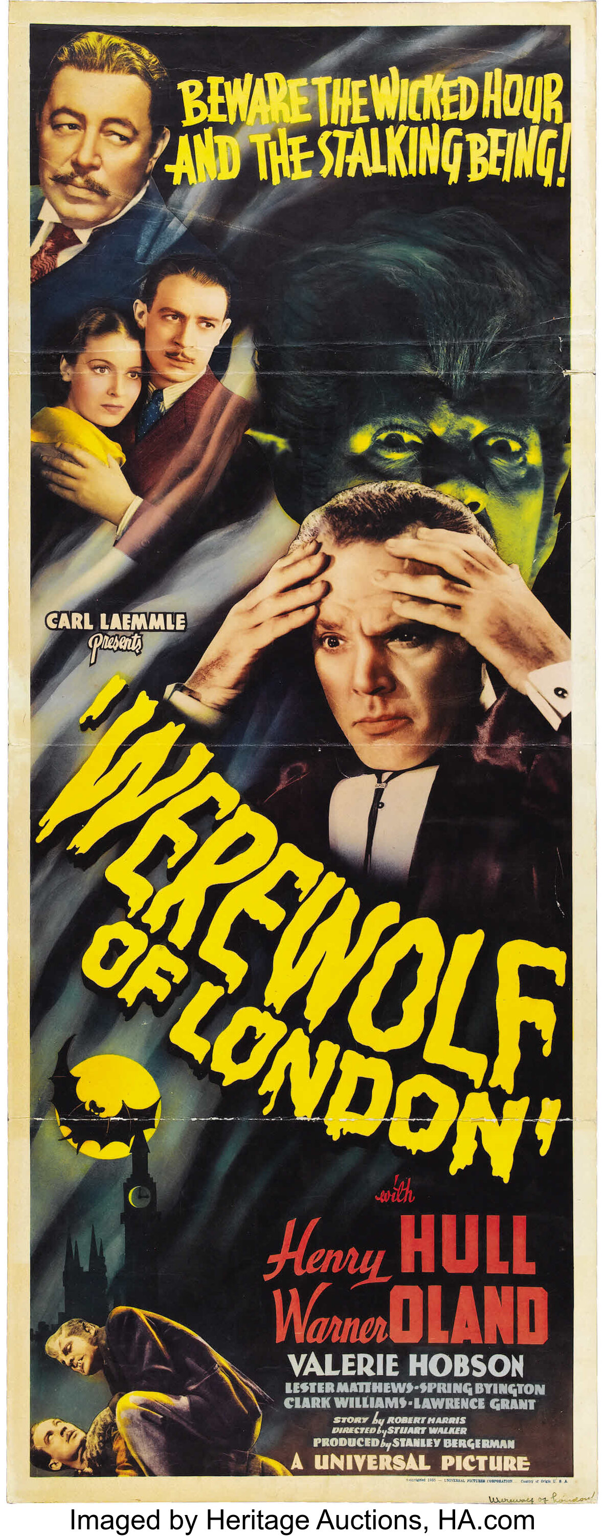 Werewolf of London (Universal, 1935). Insert (14" X 36"). ... Movie ...