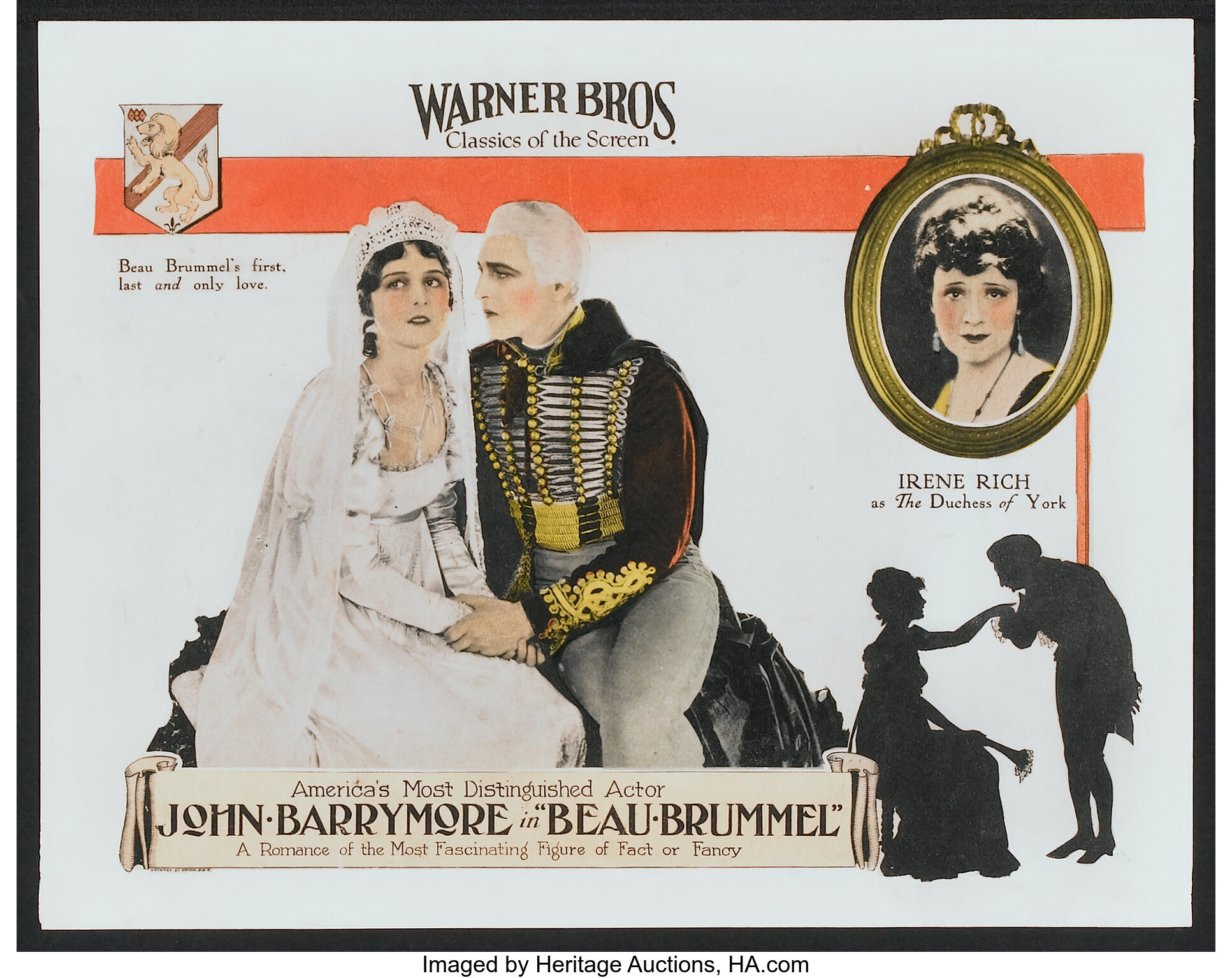 Beau Brummel (Warner Brothers, 1924). Lobby Cards (5) (11" X 14 ...