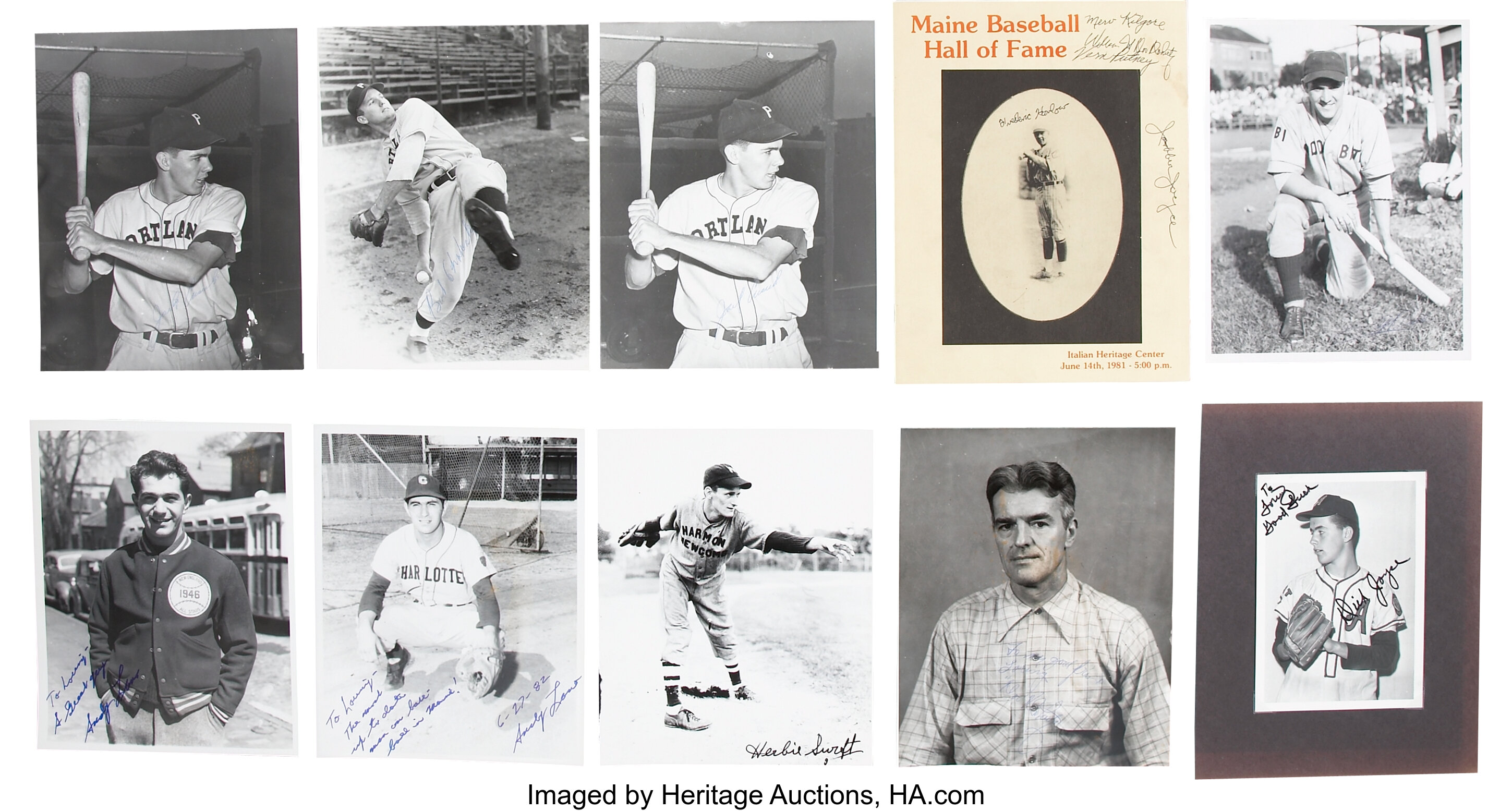 New England Baseball Collection of Signed and Unsigned | Lot #44117 ...
