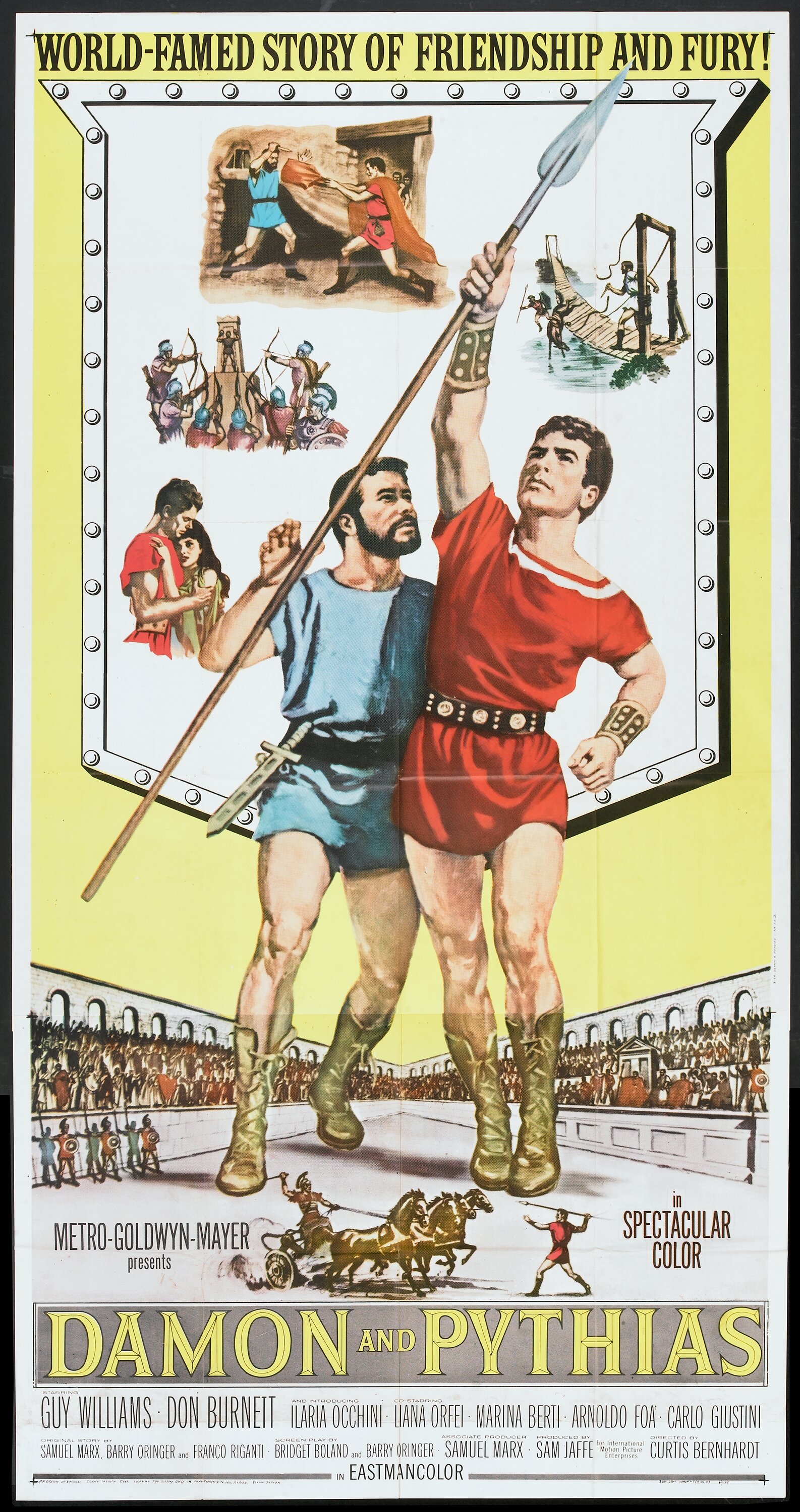 Damon and Pythias (MGM, 1962). Three Sheet (41" X 81"). Adventure ...