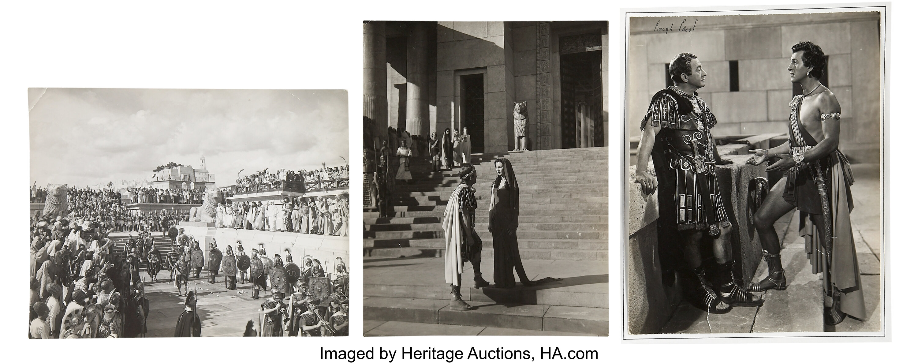 Claude Rains' Caesar and Cleopatra Stills with Notations. ... | Lot ...