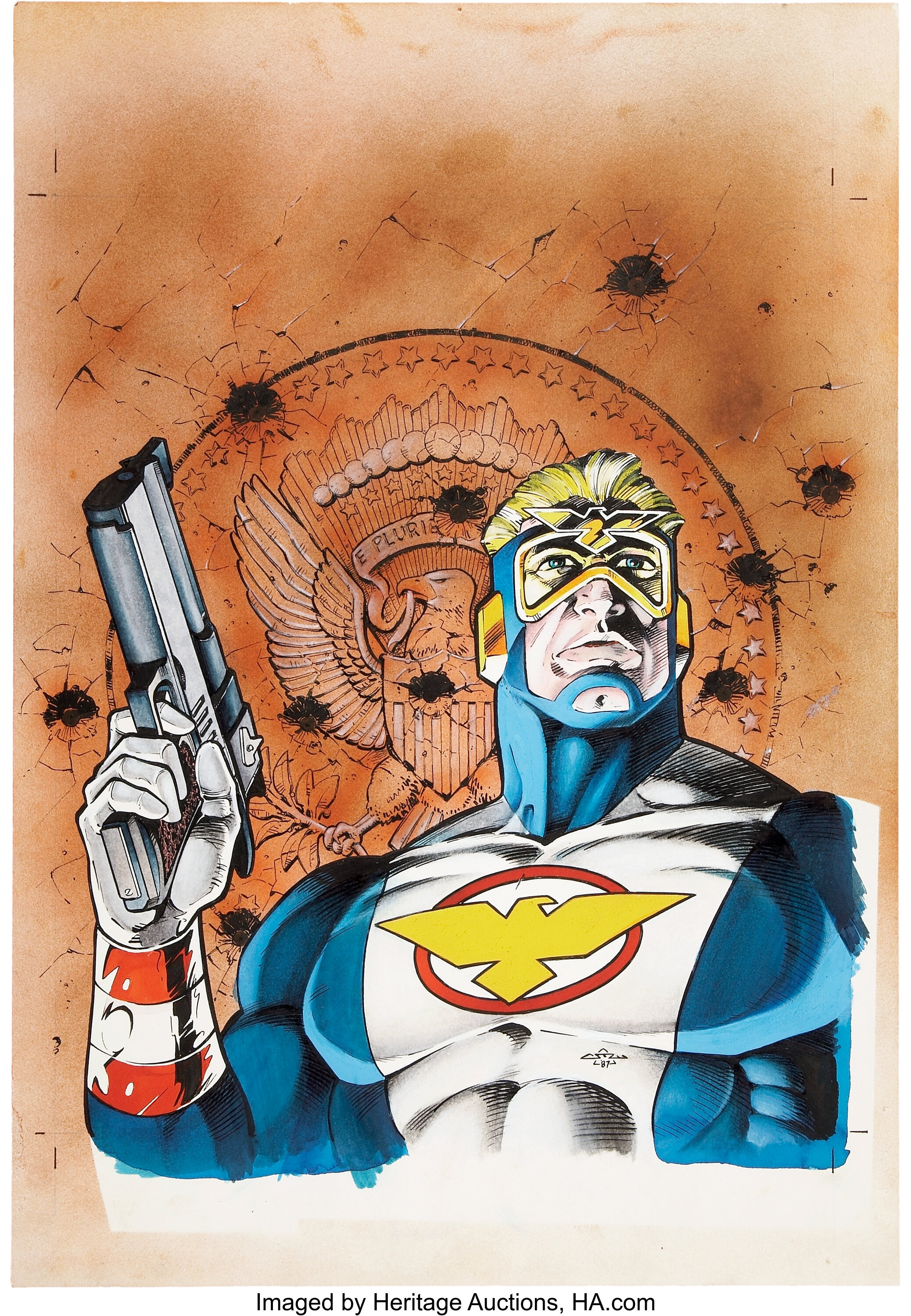 Chris Warner The American Cover Illustration Original Art | Lot #12630 ...