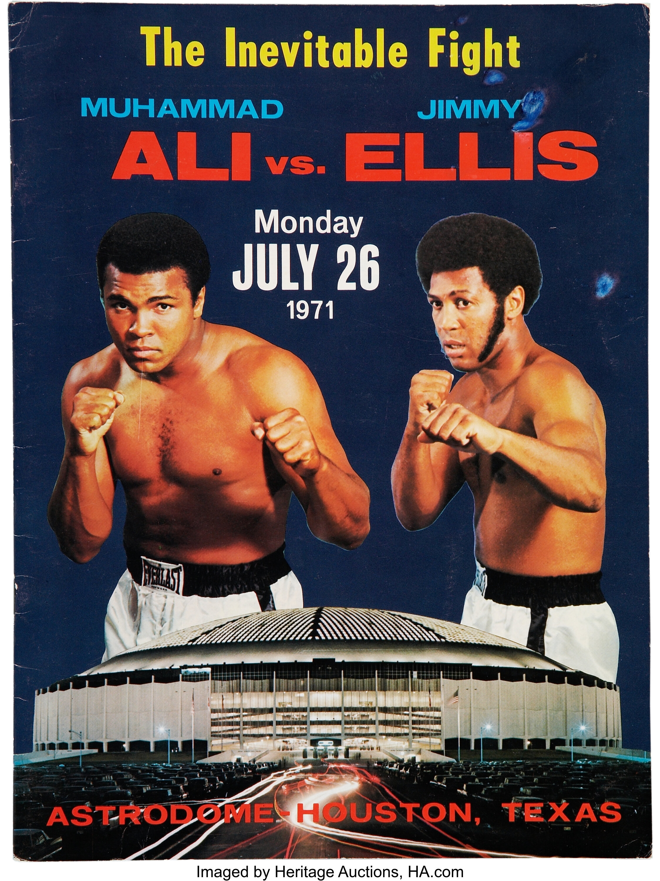 1971 Muhammad Ali vs. Jimmy Ellis Program. ... Boxing Collectibles ...