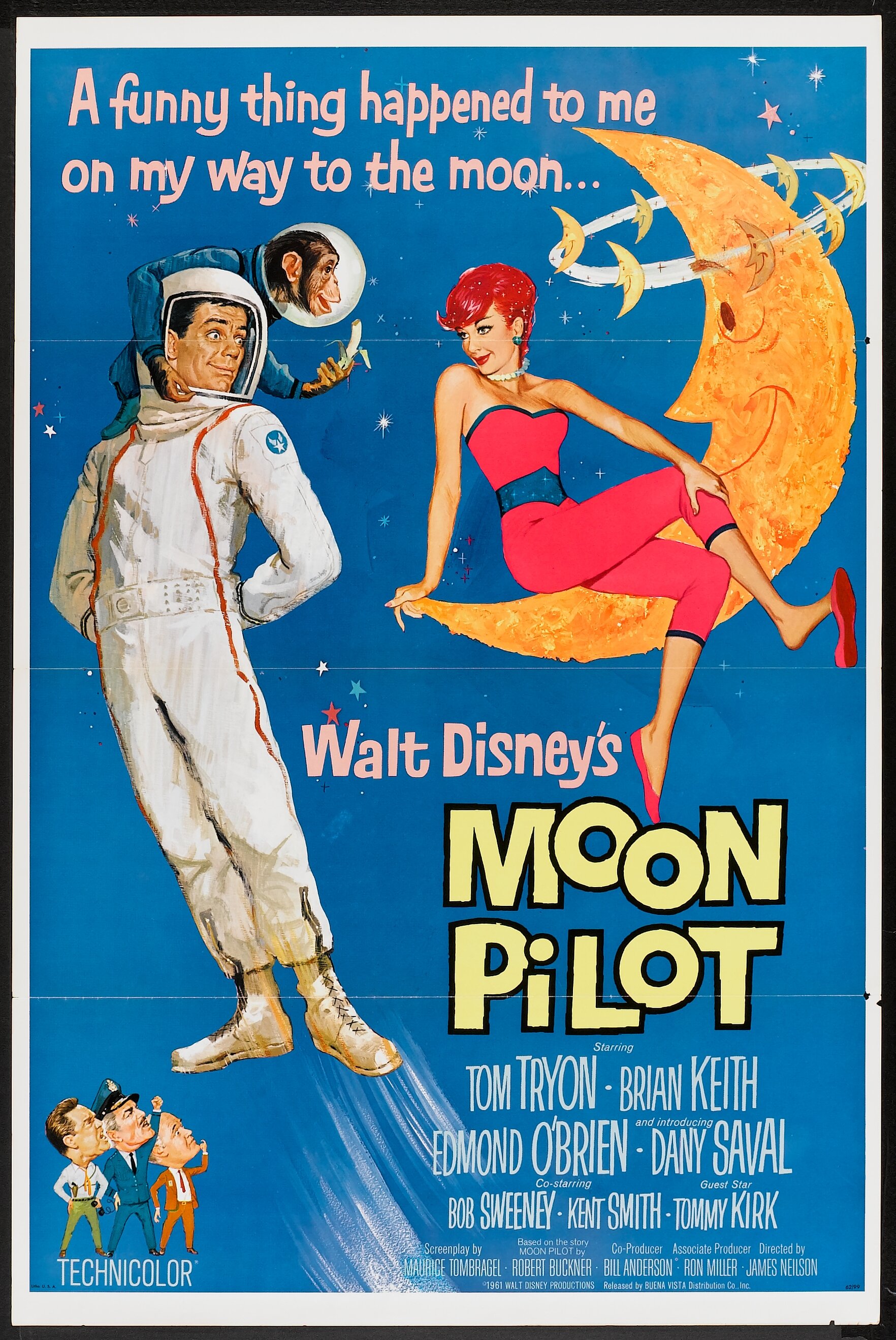 Moon Pilot (Buena Vista, 1961). One Sheet (27" X 41") Flat Folded ...