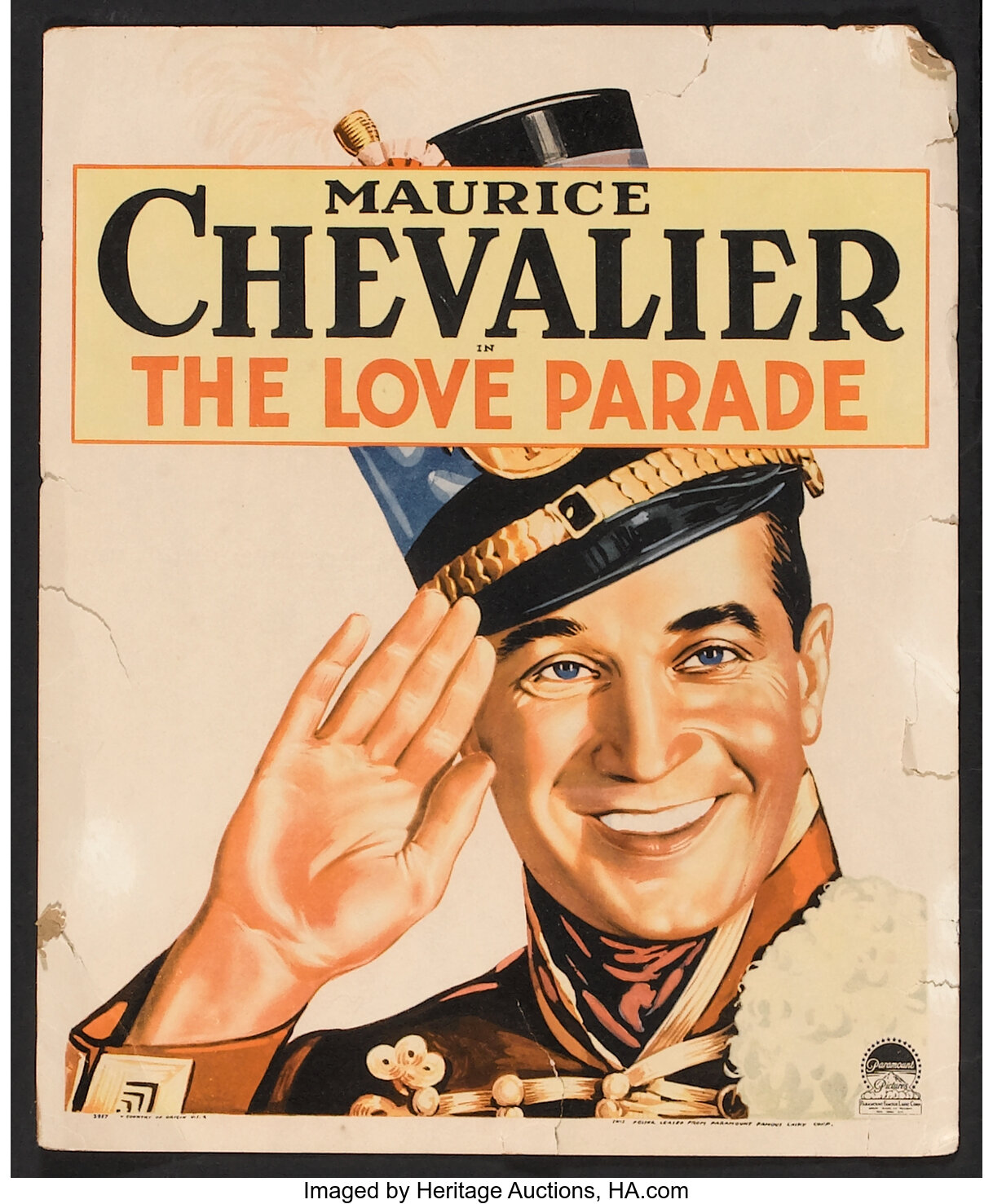 The Love Parade (Paramount, 1929). Window Card (14" X 17"). | Lot ...