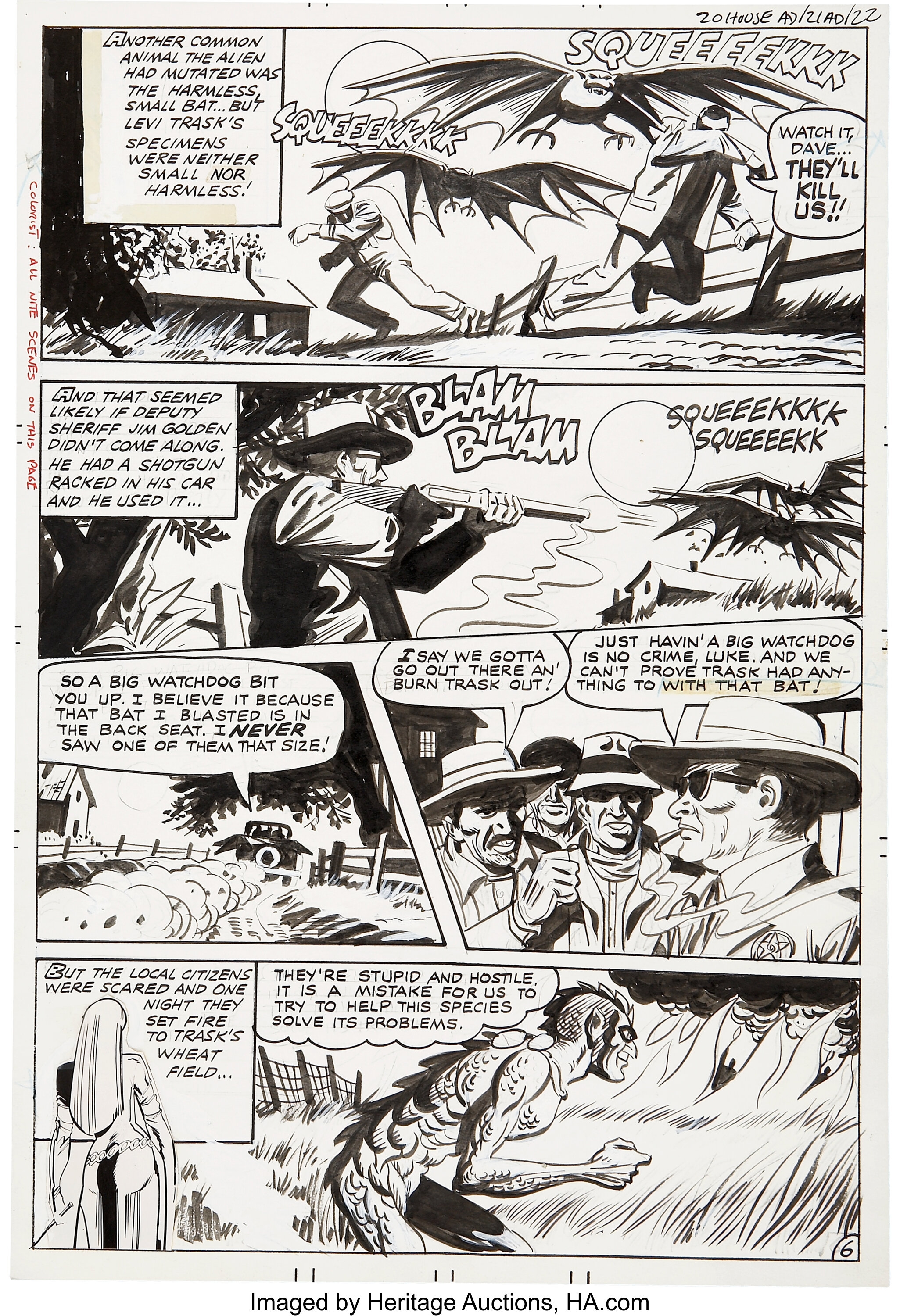 Bill Molno and Recreo Studio Charlton Horror Page Original Art, | Lot ...