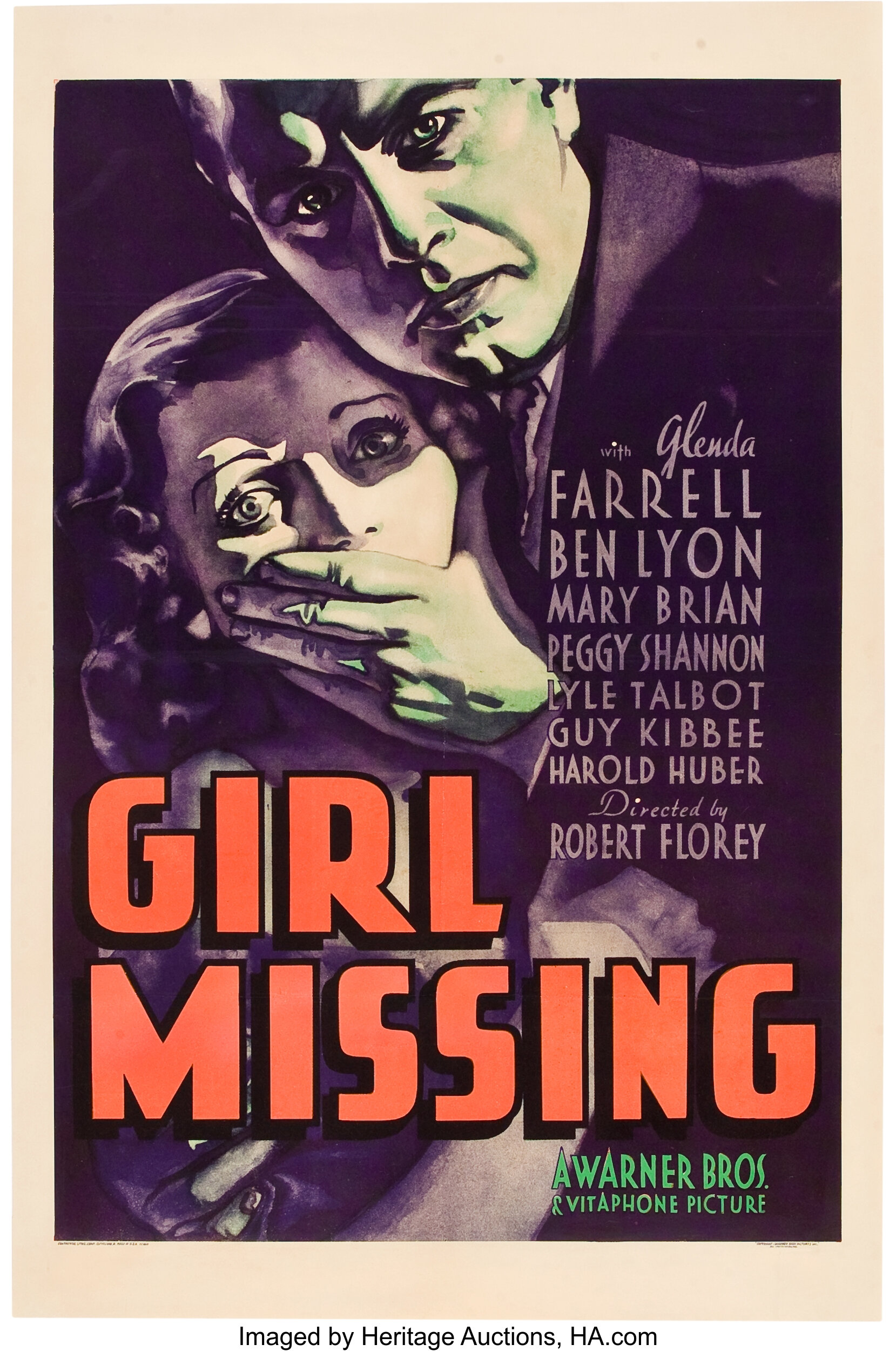 Girl Missing (Warner Brothers, 1933). One Sheet (27" X 41").. ... | Lot ...