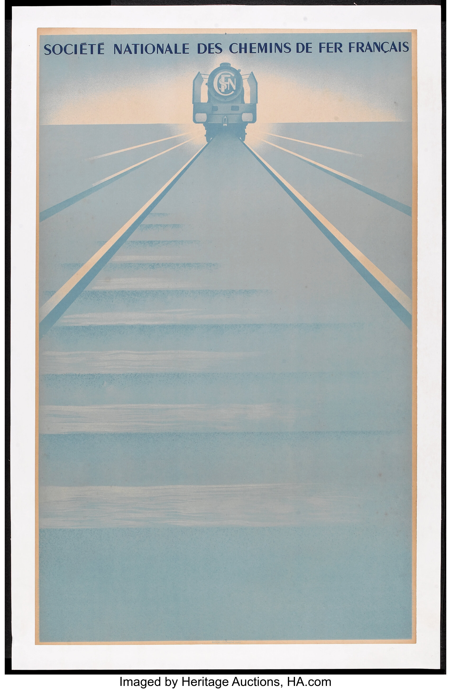 French National Railways Poster (SNCF, 1946). Poster (24" X 39"). | Lot ...