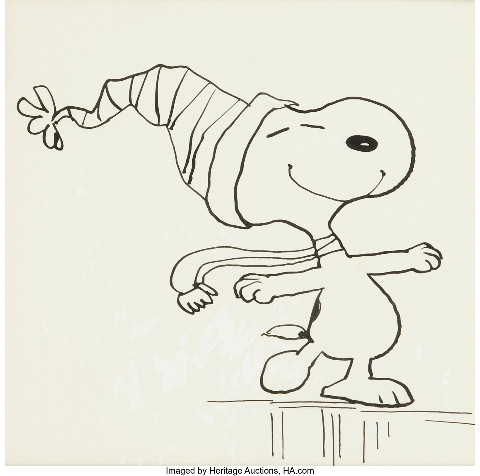 Charles Schulz Shipstads and Johnson Ice Follies Snoopy Spot | Lot ...