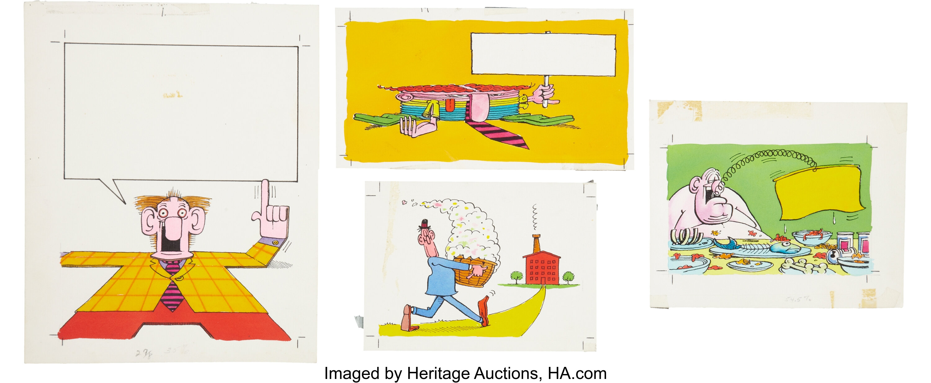 Don Martin Mad Illustration Original Art, Group of 4 (EC, | Lot #12654 ...