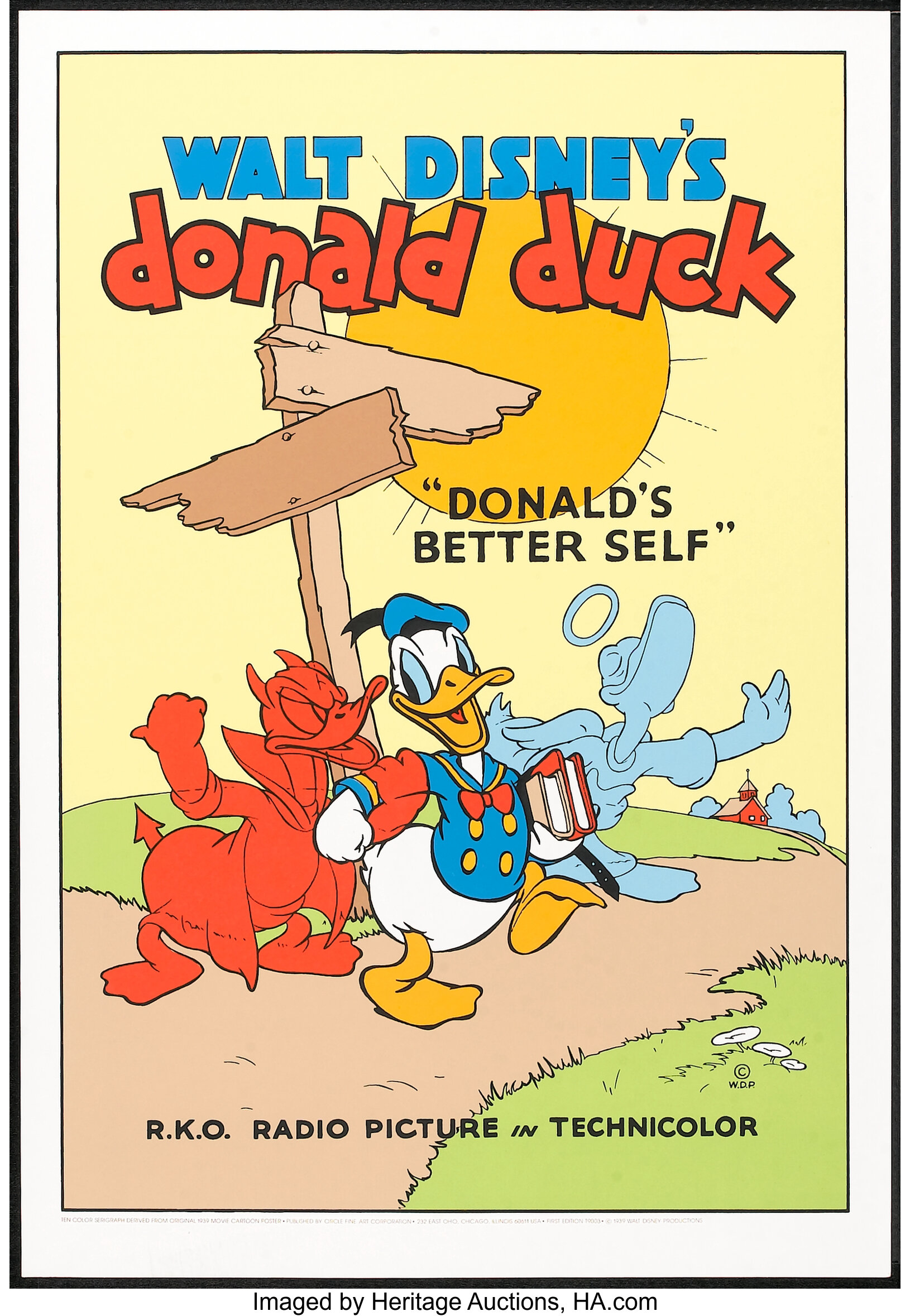 Donald's Better Self (Circle Fine Arts, 1980s). Fine Art Serigraph ...