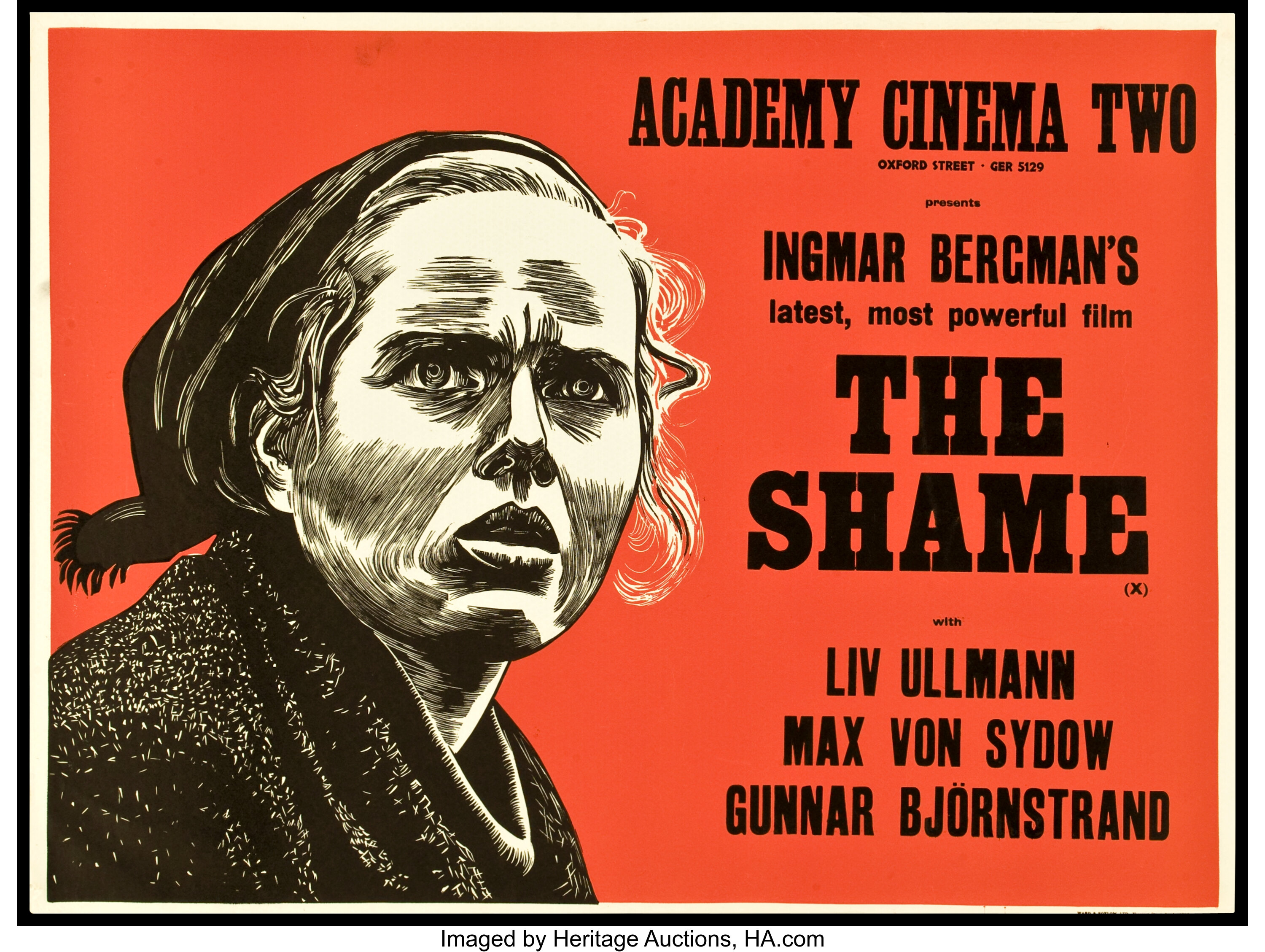 Shame (United Artists, 1968). British Quad (30" X 40"). Drama ...