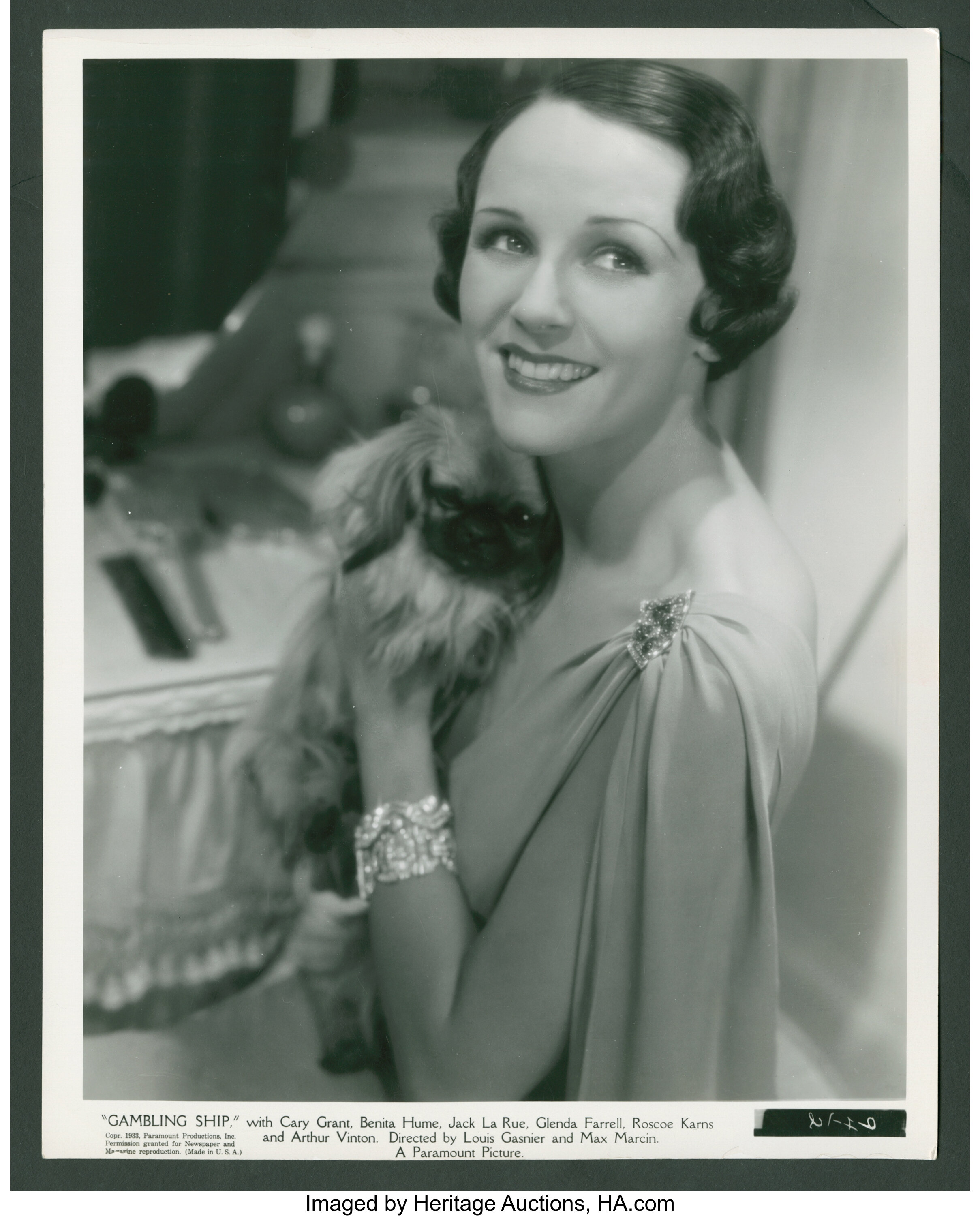 Gambling Ship (Paramount, 1933). Stills (2) (8" X 10"). Drama ...