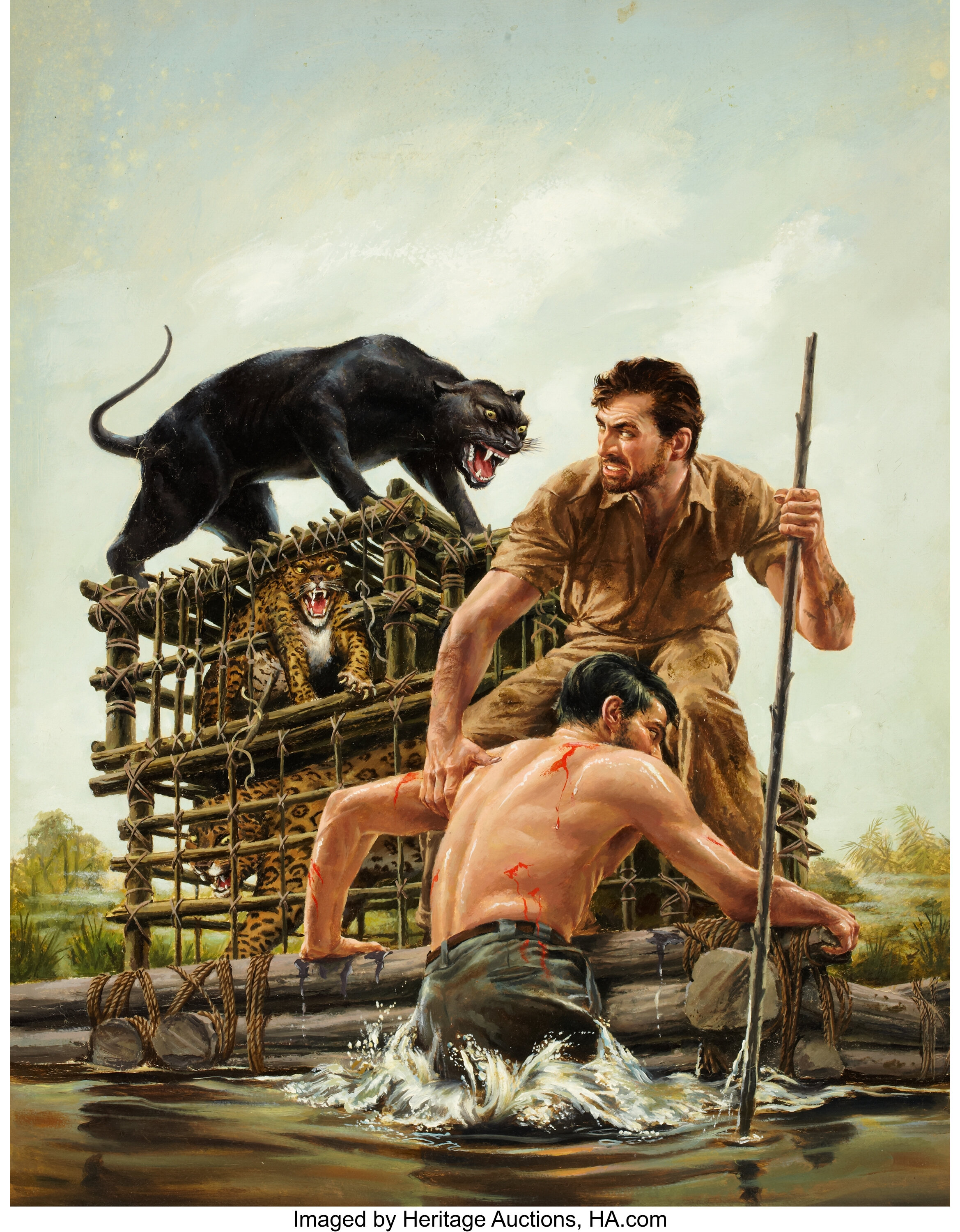 AMERICAN ARTIST (20th Century). Man's Conquest illustration. | Lot ...