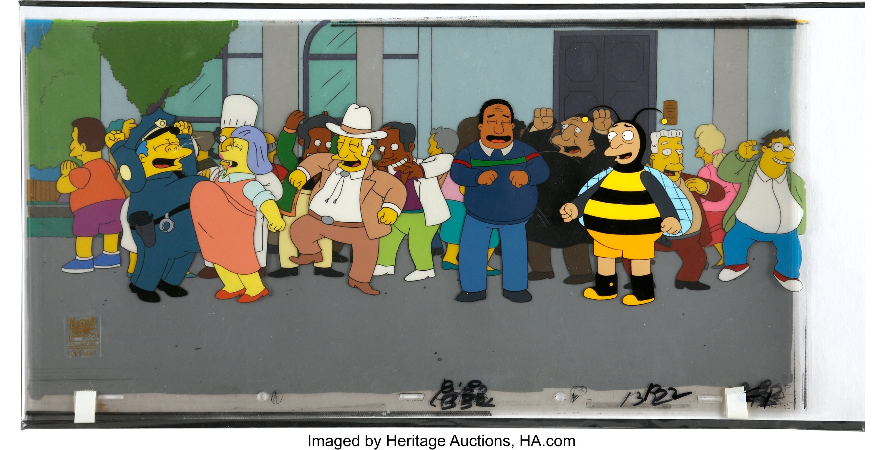 The Simpsons Panning Shot Original Production Cels.... Movie/TV | Lot ...