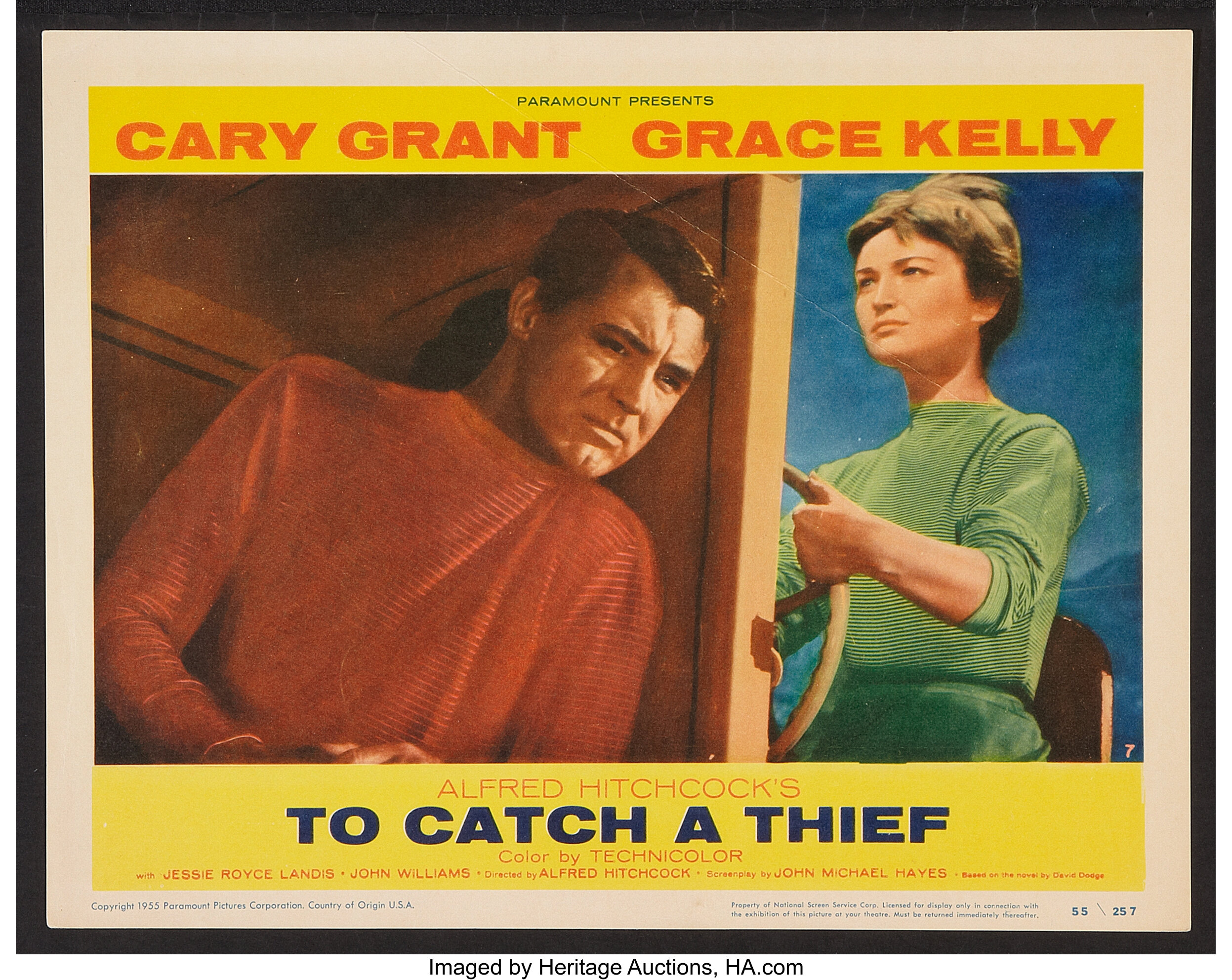 To Catch a Thief (Paramount, 1955). Lobby Cards (2) (11" X 14"). | Lot ...
