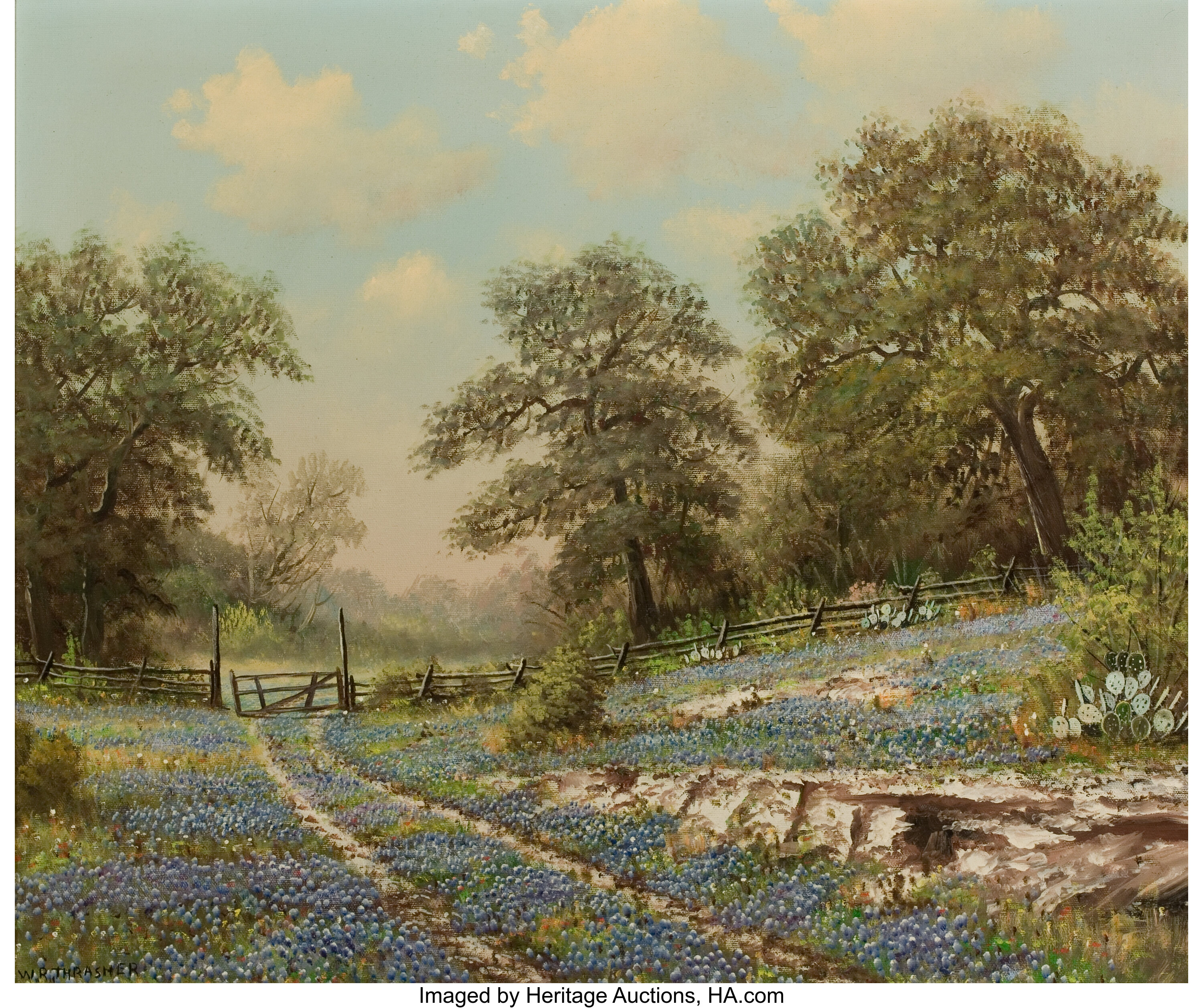 WILLIAM ROBERT THRASHER (American, 1908-1997). Wheel Ruts in the | Lot ...