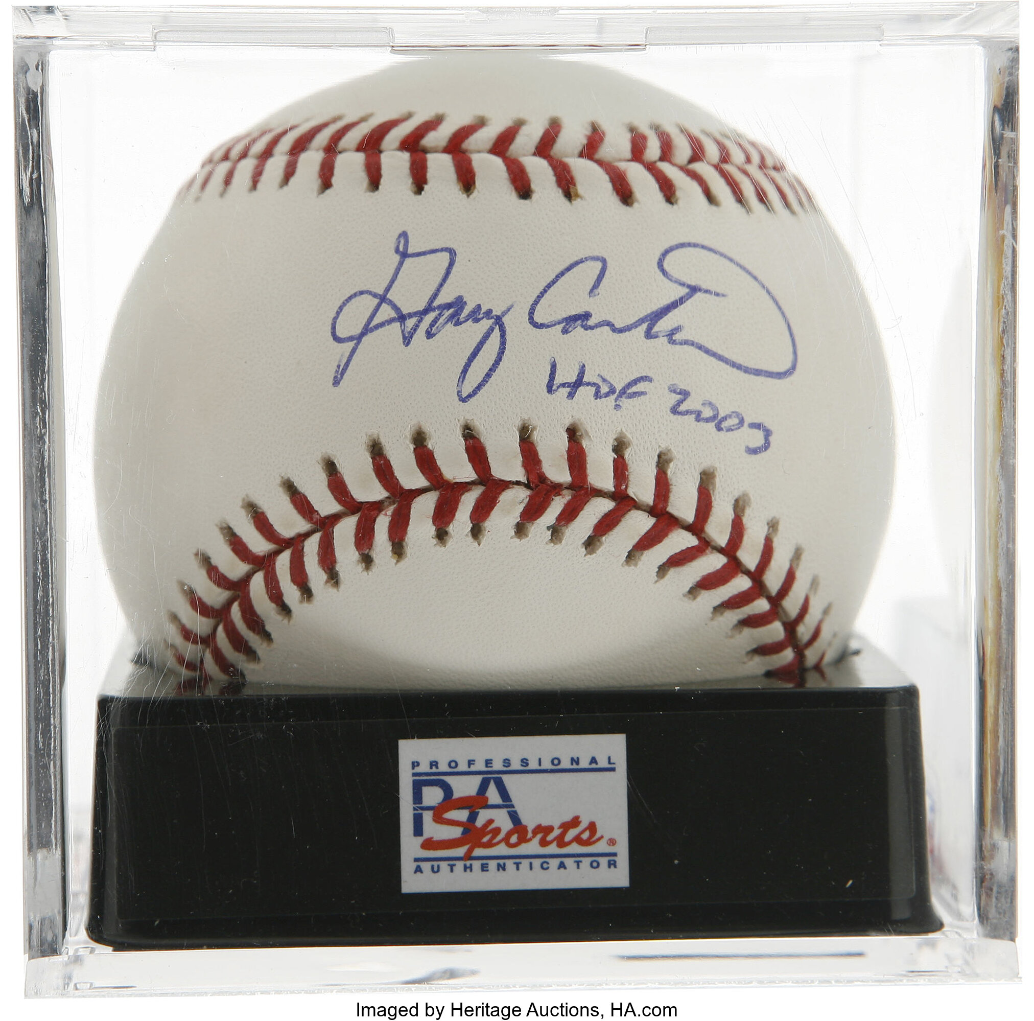 Gary Carter "HOF 2003" Single Signed Baseball, PSA Mint+ 9.5. | Lot ...