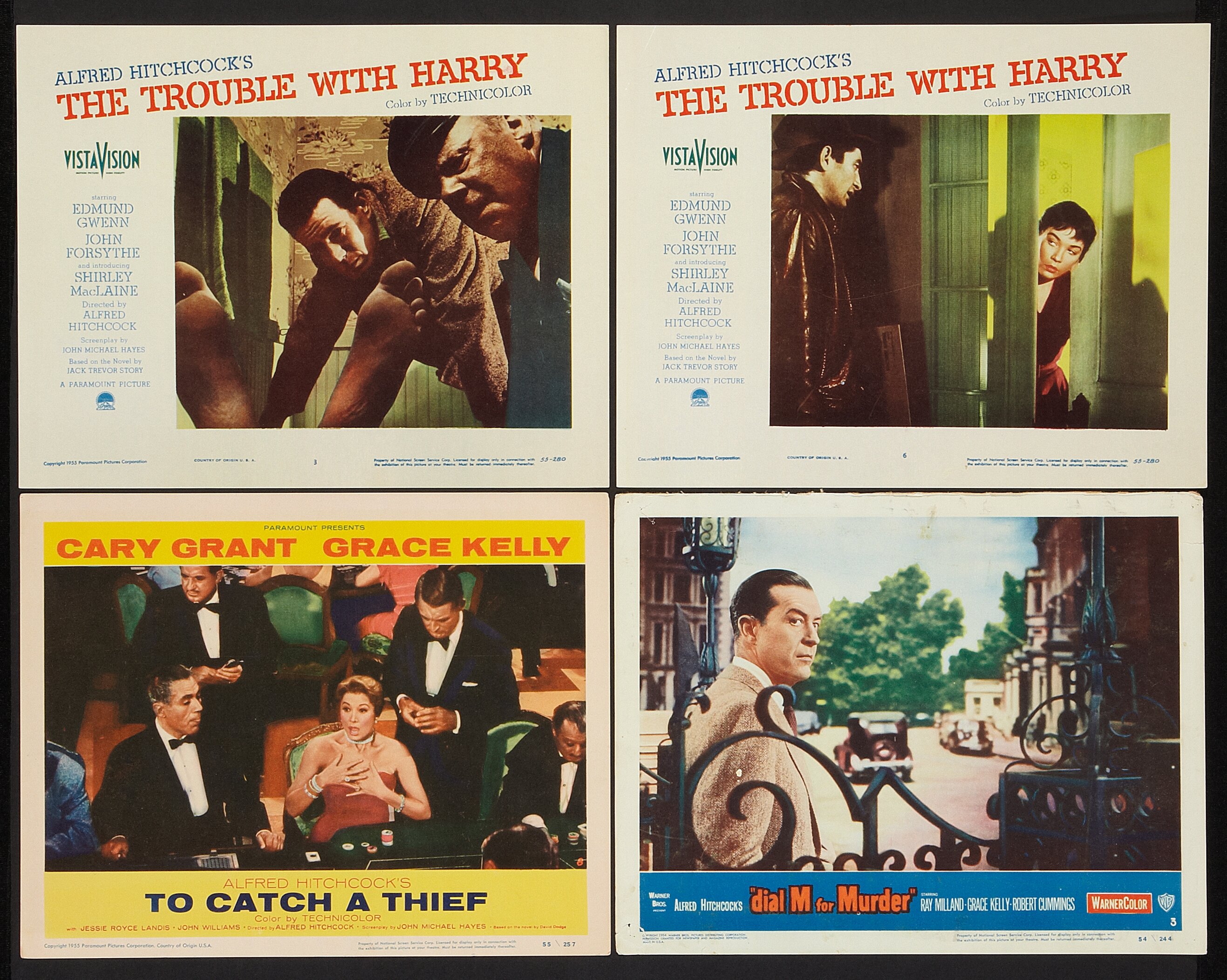 To Catch a Thief Lot (Paramount, 1955). Lobby Cards (4) (11" X | Lot ...