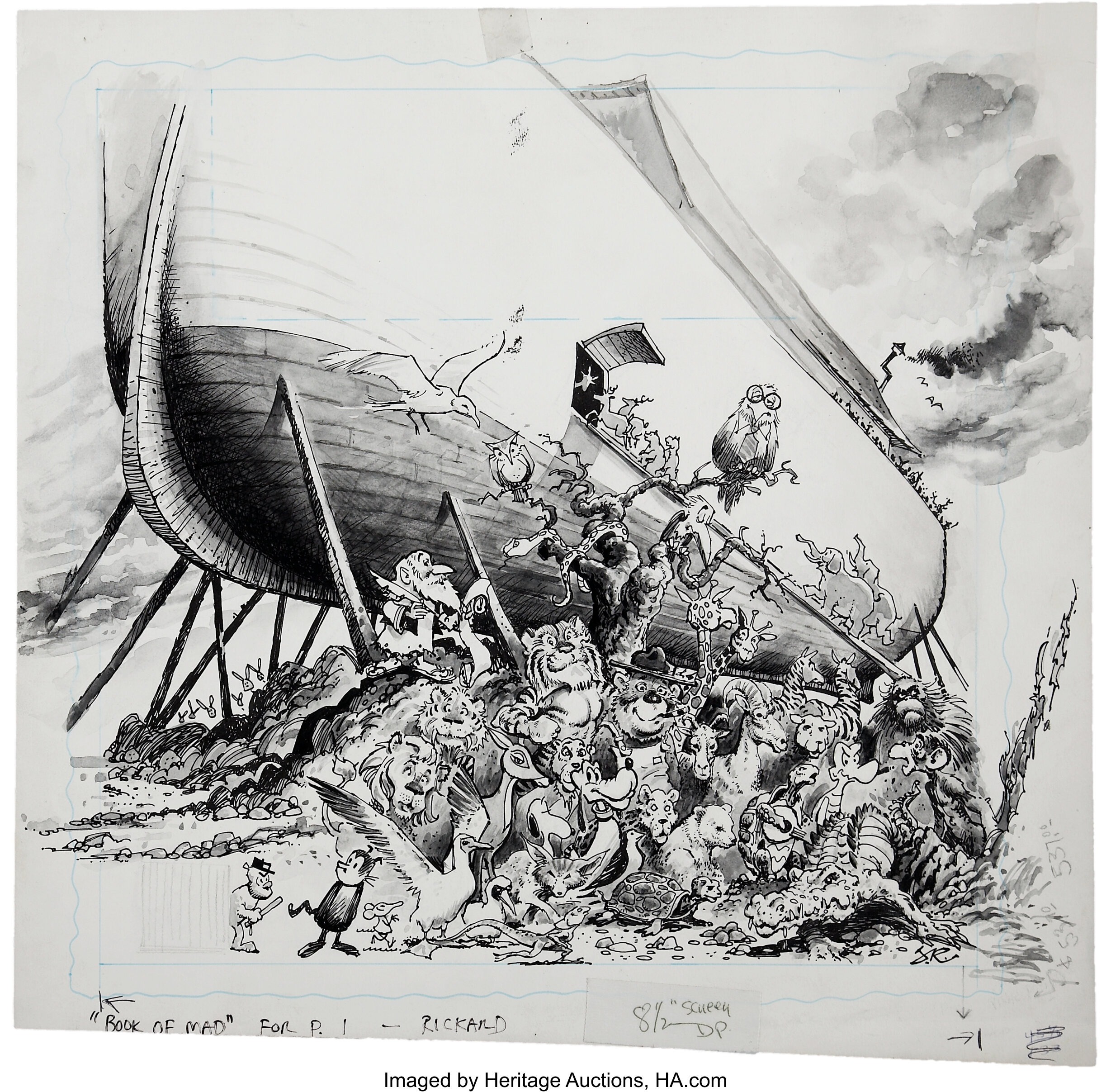 Jack Rickard Mad #243 "Book of Mad" Splash Page 1 Original Art (EC ...