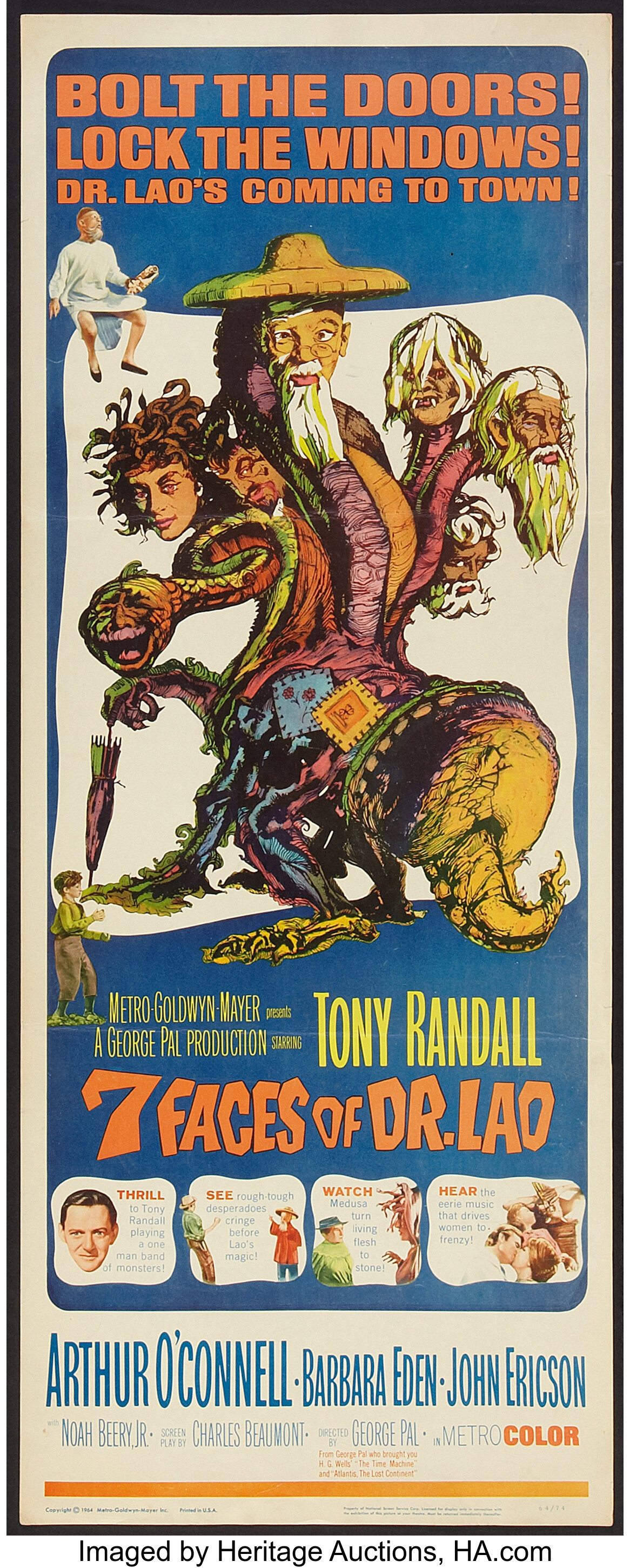 The 7 Faces of Dr. Lao (MGM, 1964). Insert (14" X 36"). Fantasy.. | Lot ...
