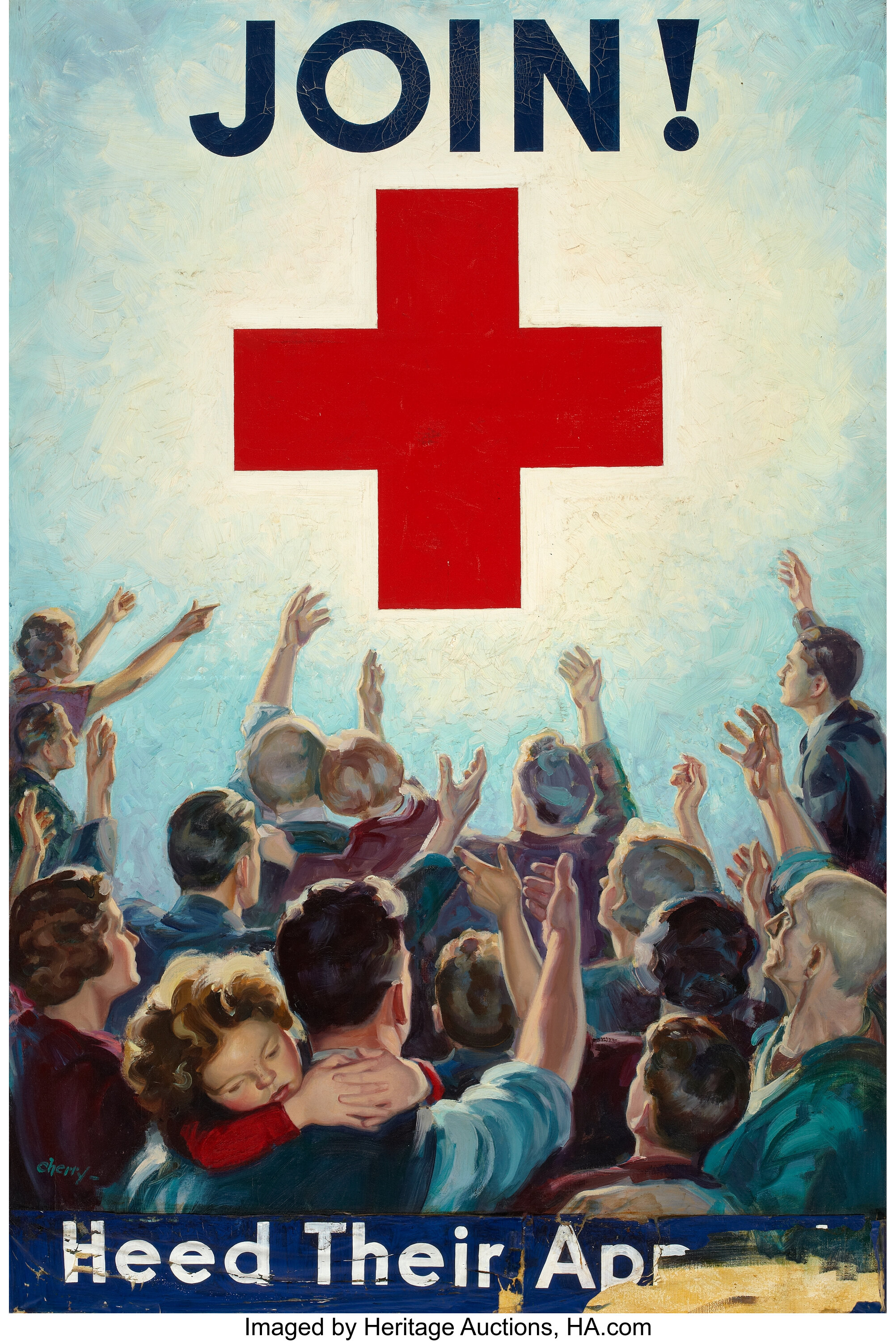 SAM CHERRY (American, 1903-1975). Join, poster illustration, 1935 ...