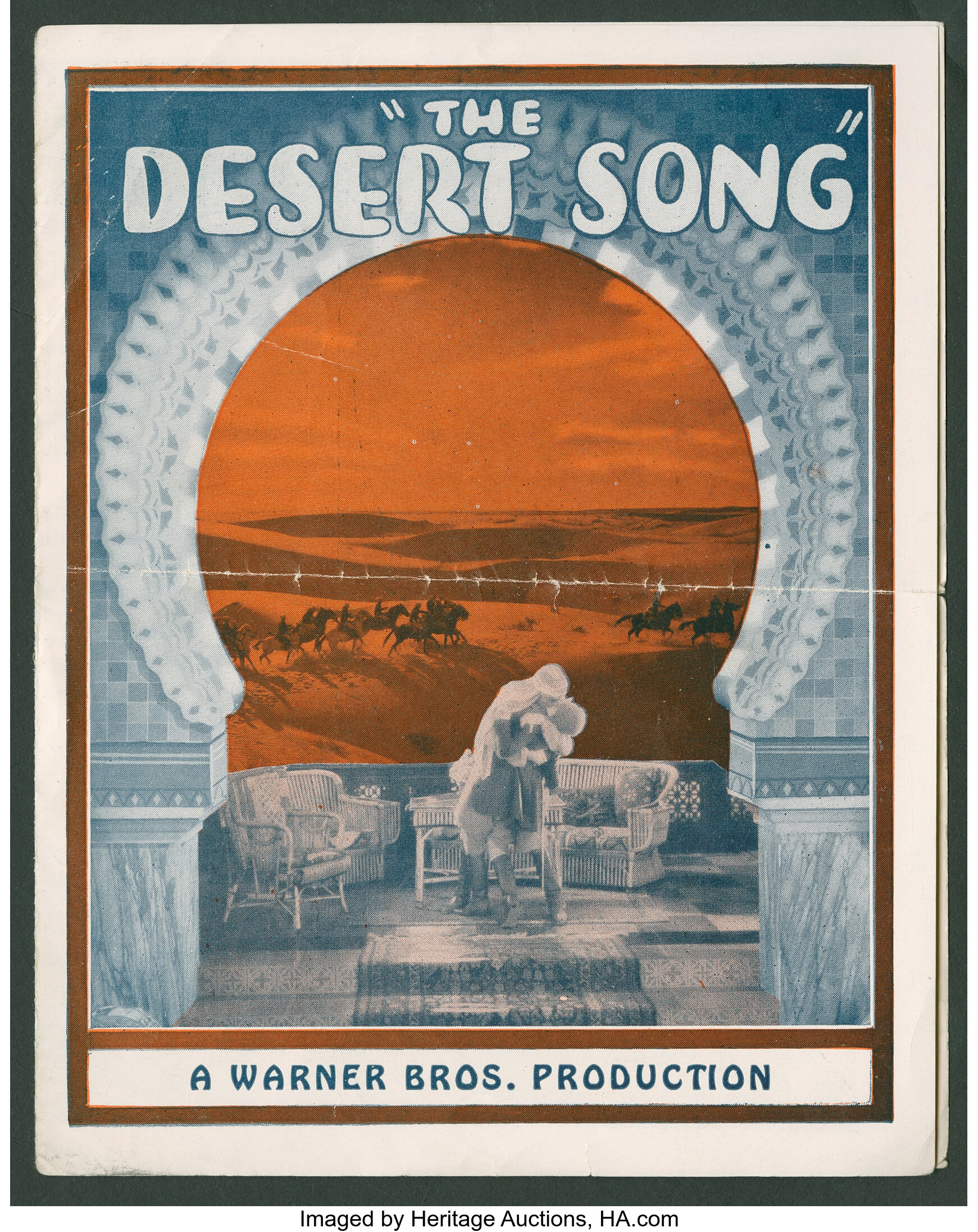 The Desert Song (Warner Brothers, 1929). Herald (7" X 11" Folded | Lot ...