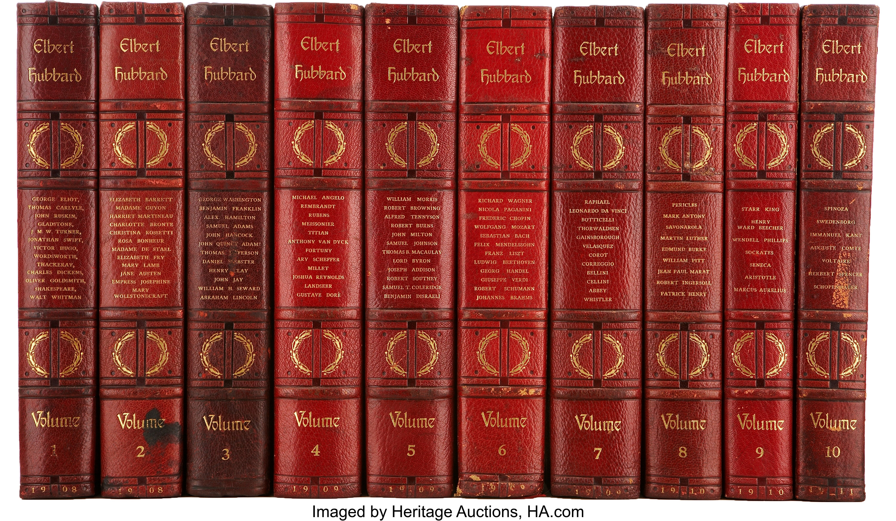 Elbert Hubbard. The Complete Writings of Elbert Hubbard. East | Lot ...