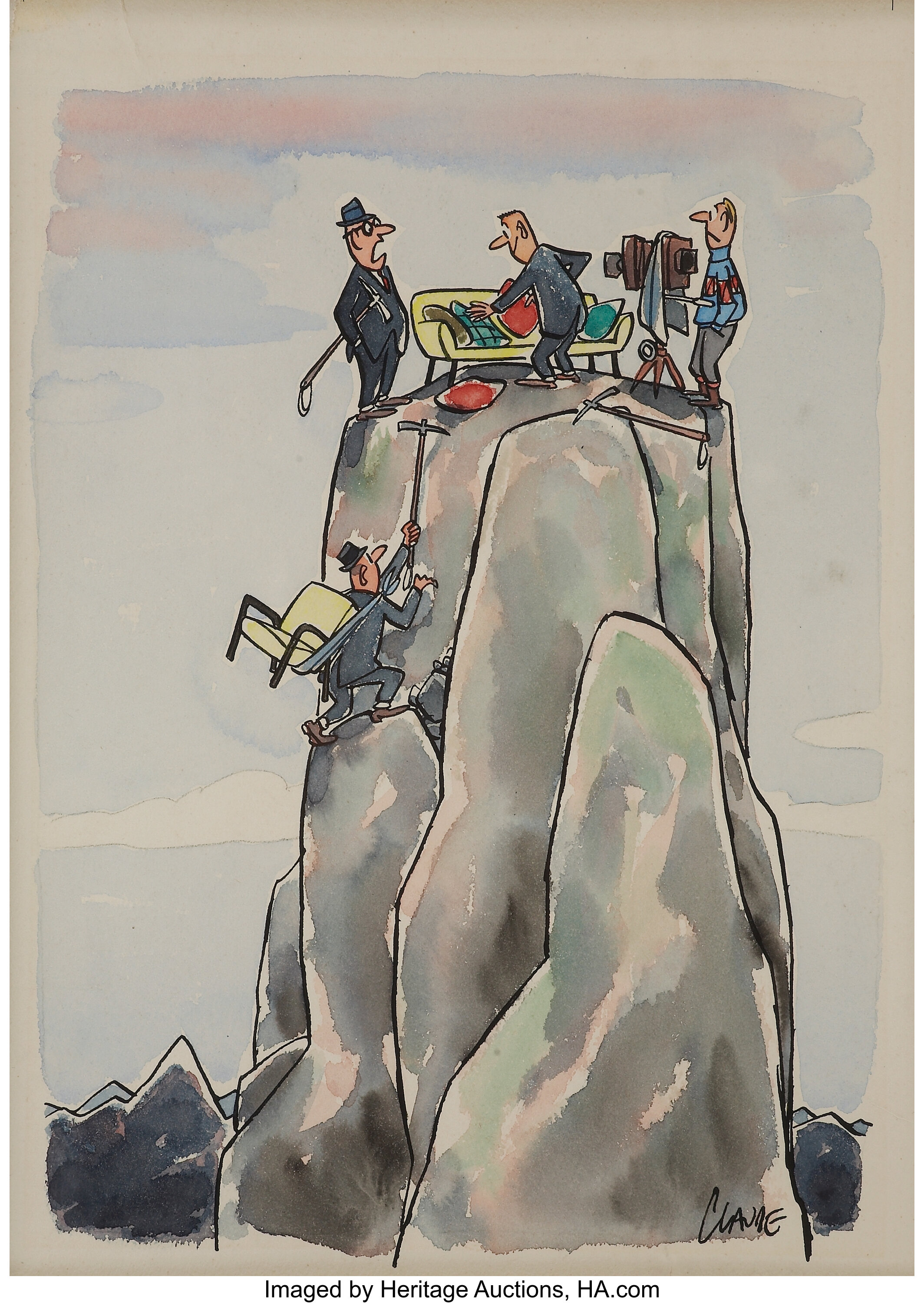 CLAUDE (CLAUDE SMITH) (American, 1913-2003). Playboy cartoon | Lot ...