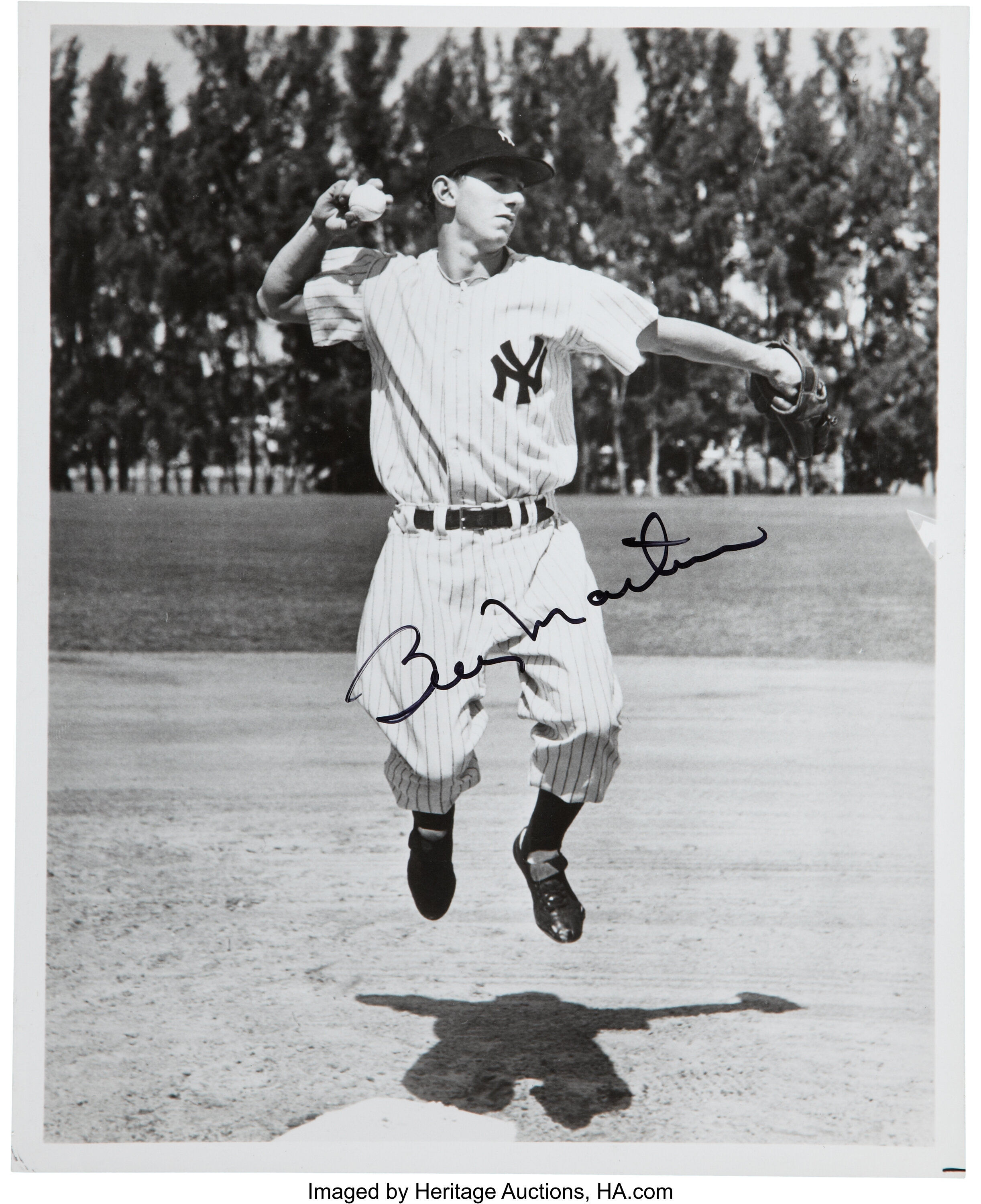 Billy Martin Signed Photograph.... Baseball Collectibles Photos | Lot ...