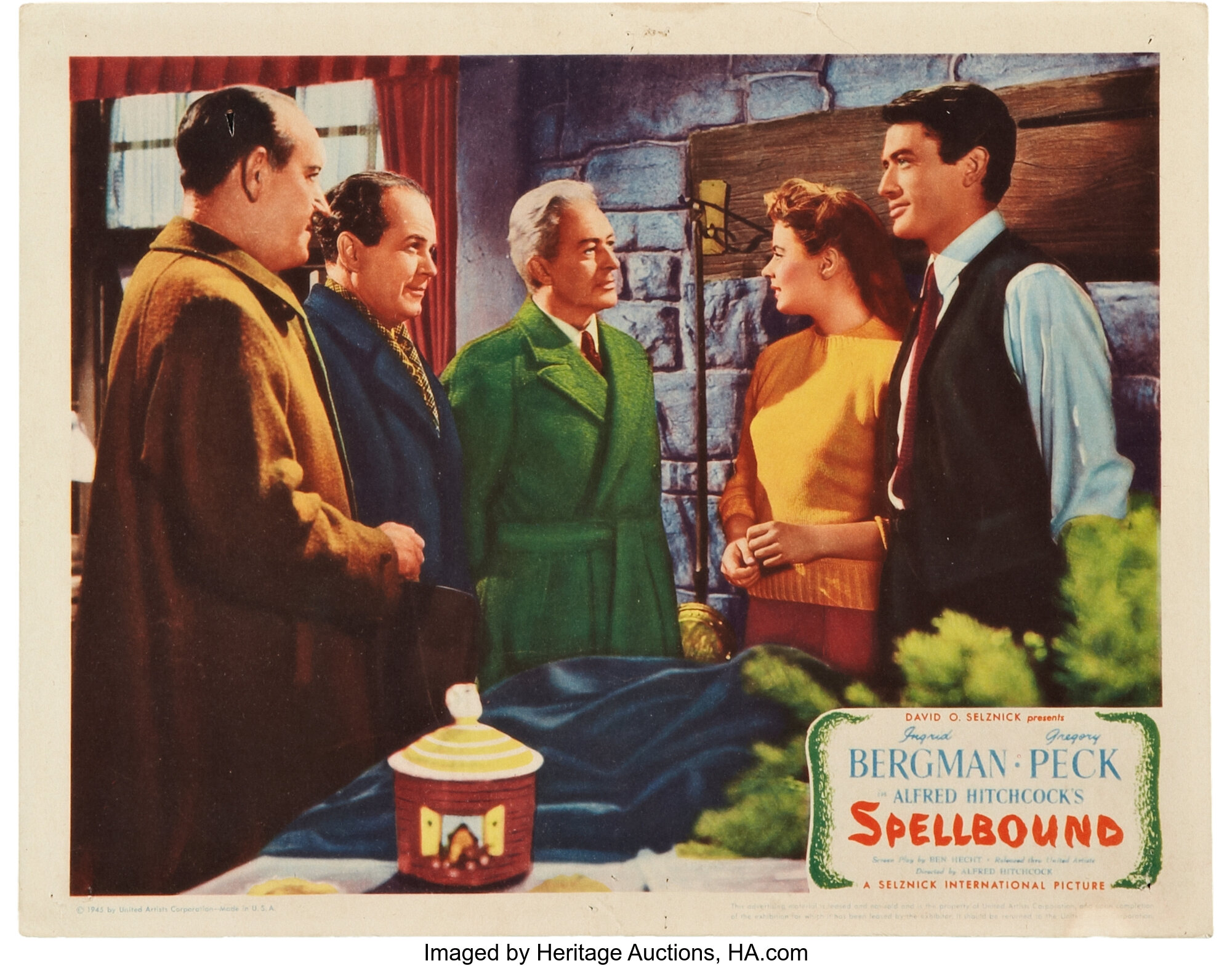 Spellbound (United Artists, 1945). Lobby Cards (3) (11" X 14").. | Lot ...