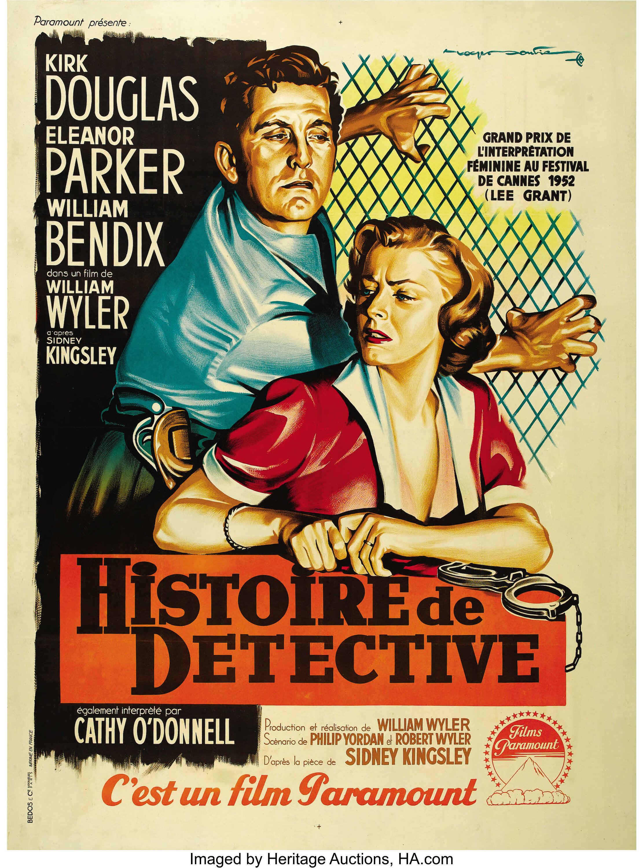 Detective Story (Paramount, 1951). French Grande (47" X 63"). ... | Lot ...