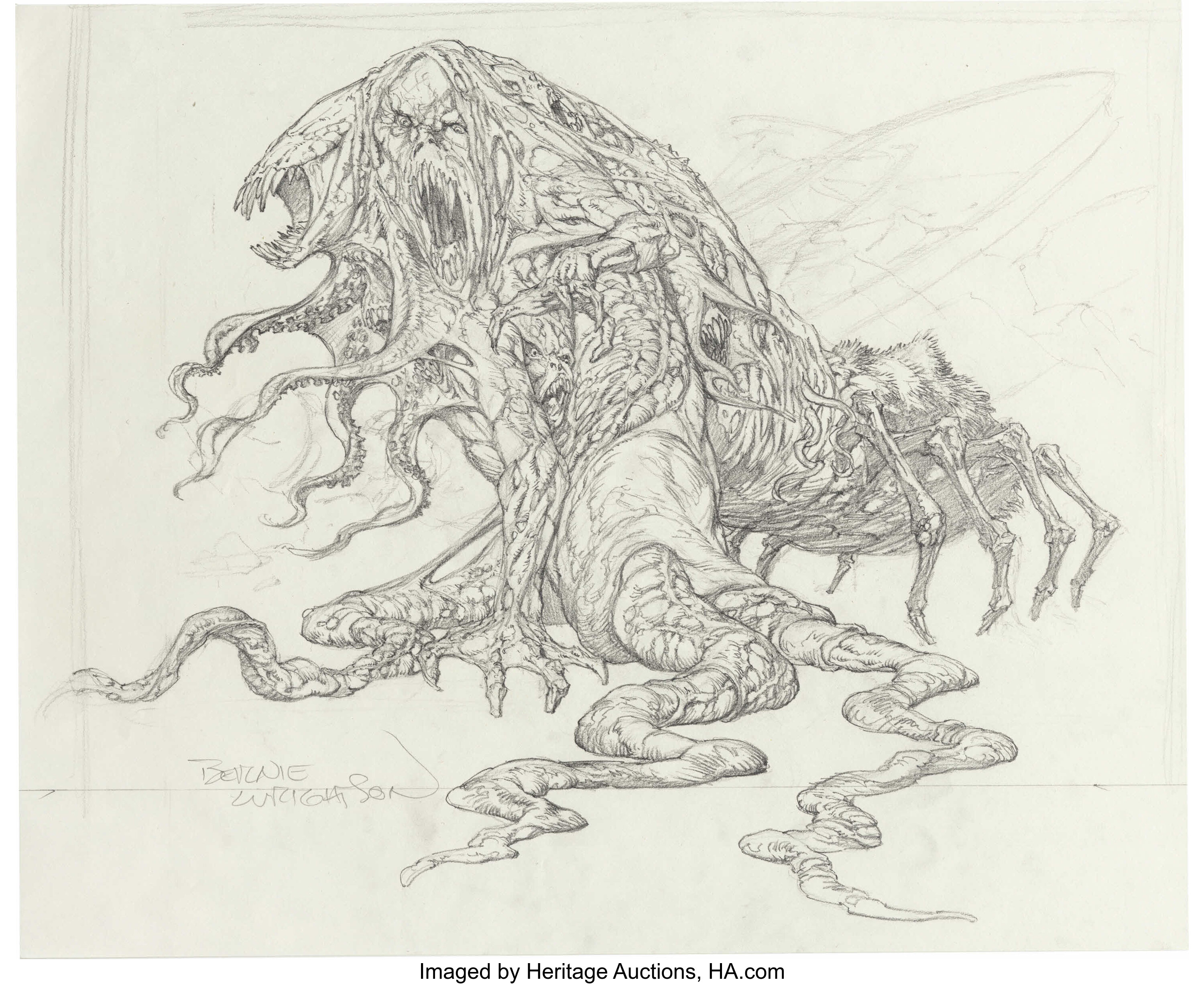 Bernie Wrightson - "The Thing" Illustration Original Art | Lot #43455 ...