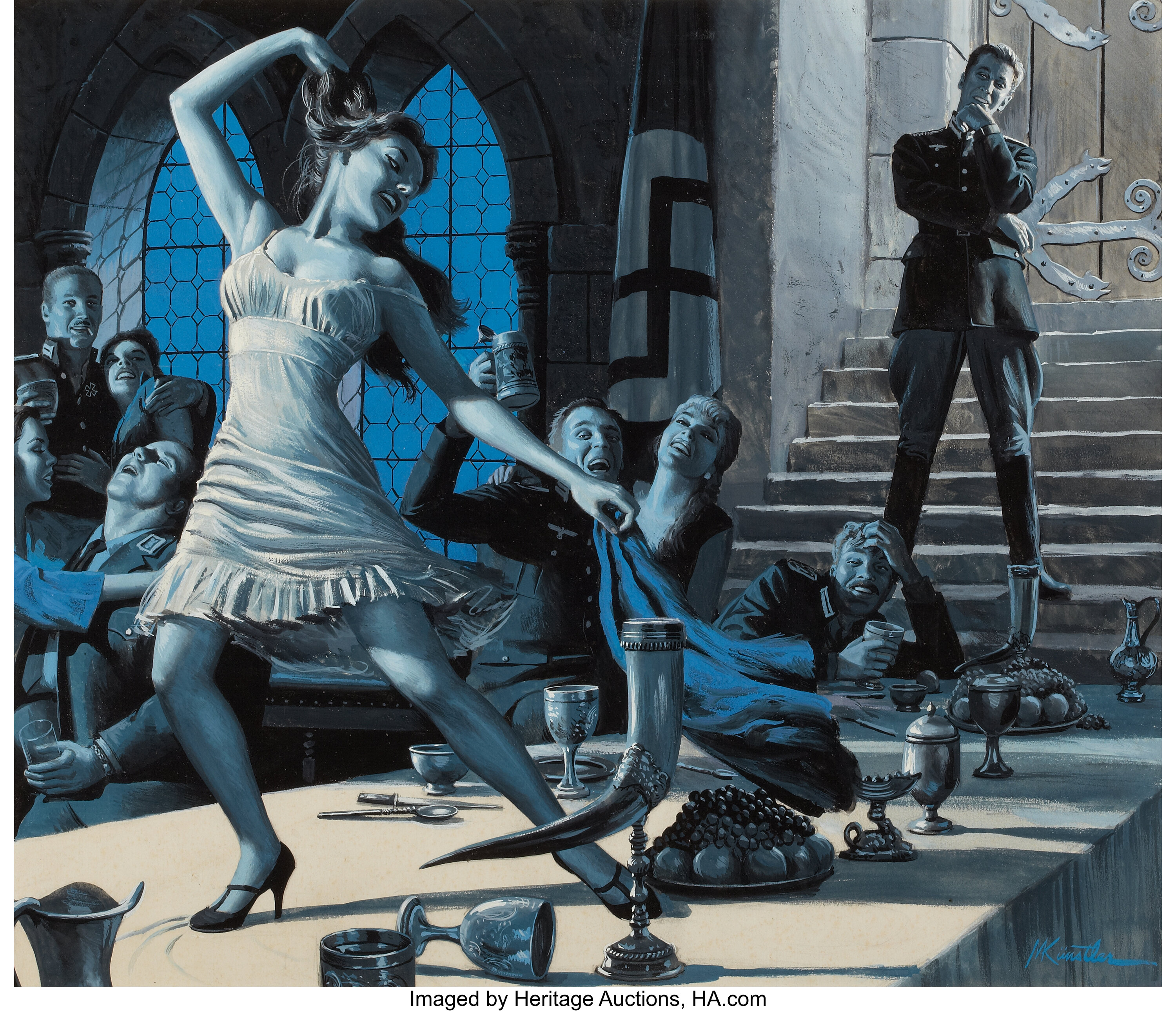 MORT KÜNSTLER (American, b. 1931). The Frauleins of Relaxation | Lot ...