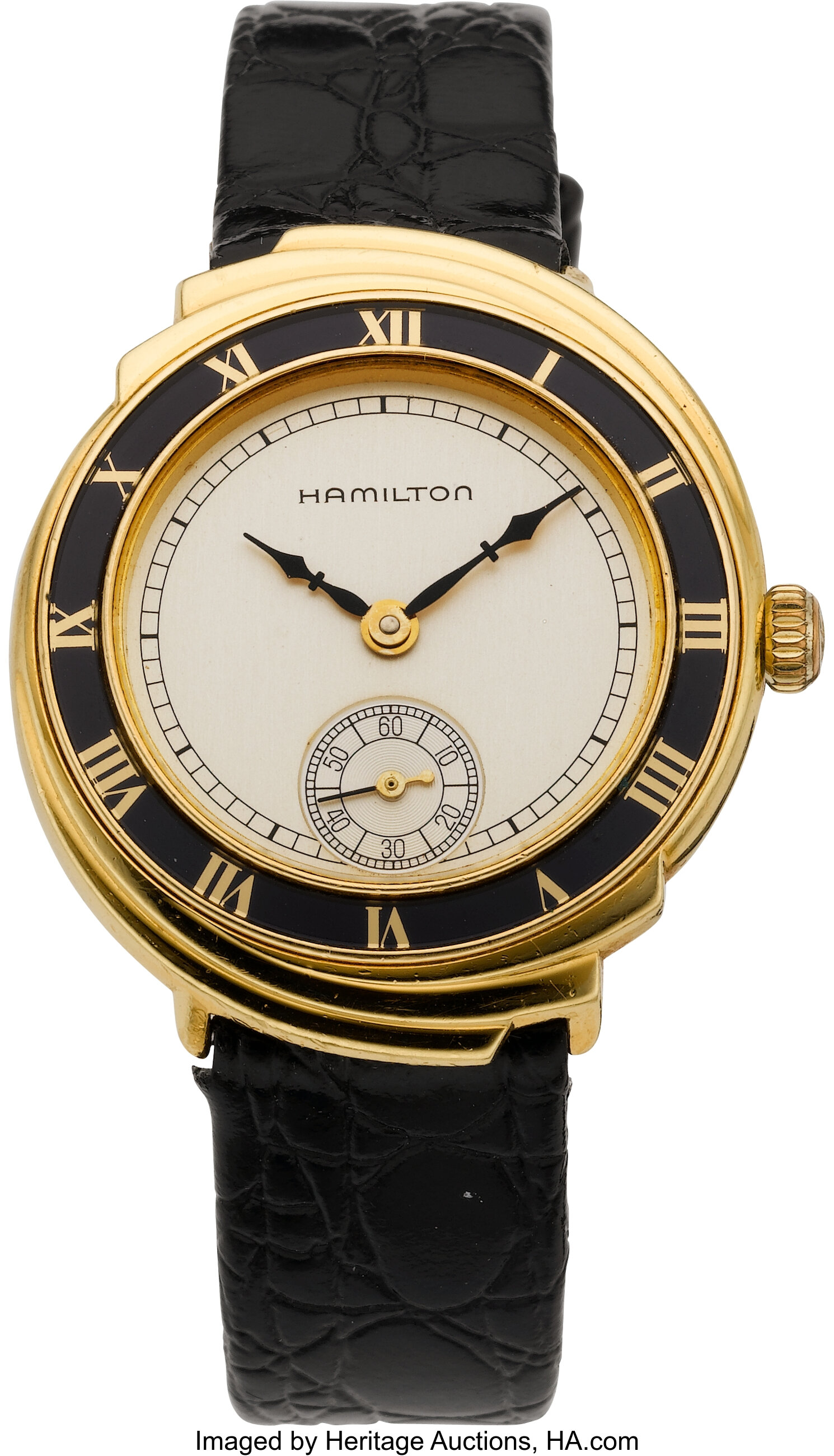 Hamilton Limited Edition Gold Spur Wristwatch, circa 1992. ... | Lot ...