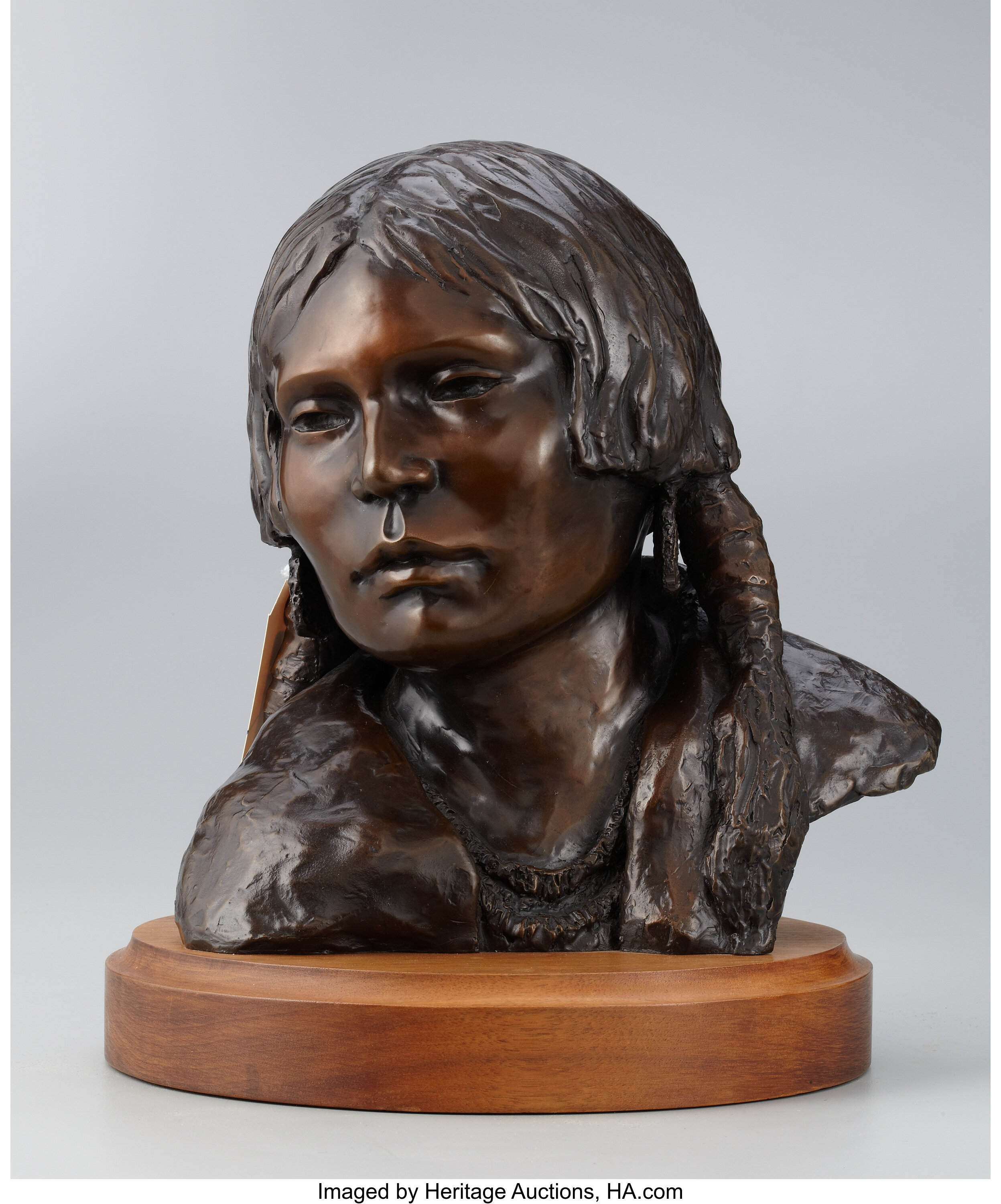 DEE TOSCANO (American, b. 1932). Portrait of an Indian Girl. | Lot ...