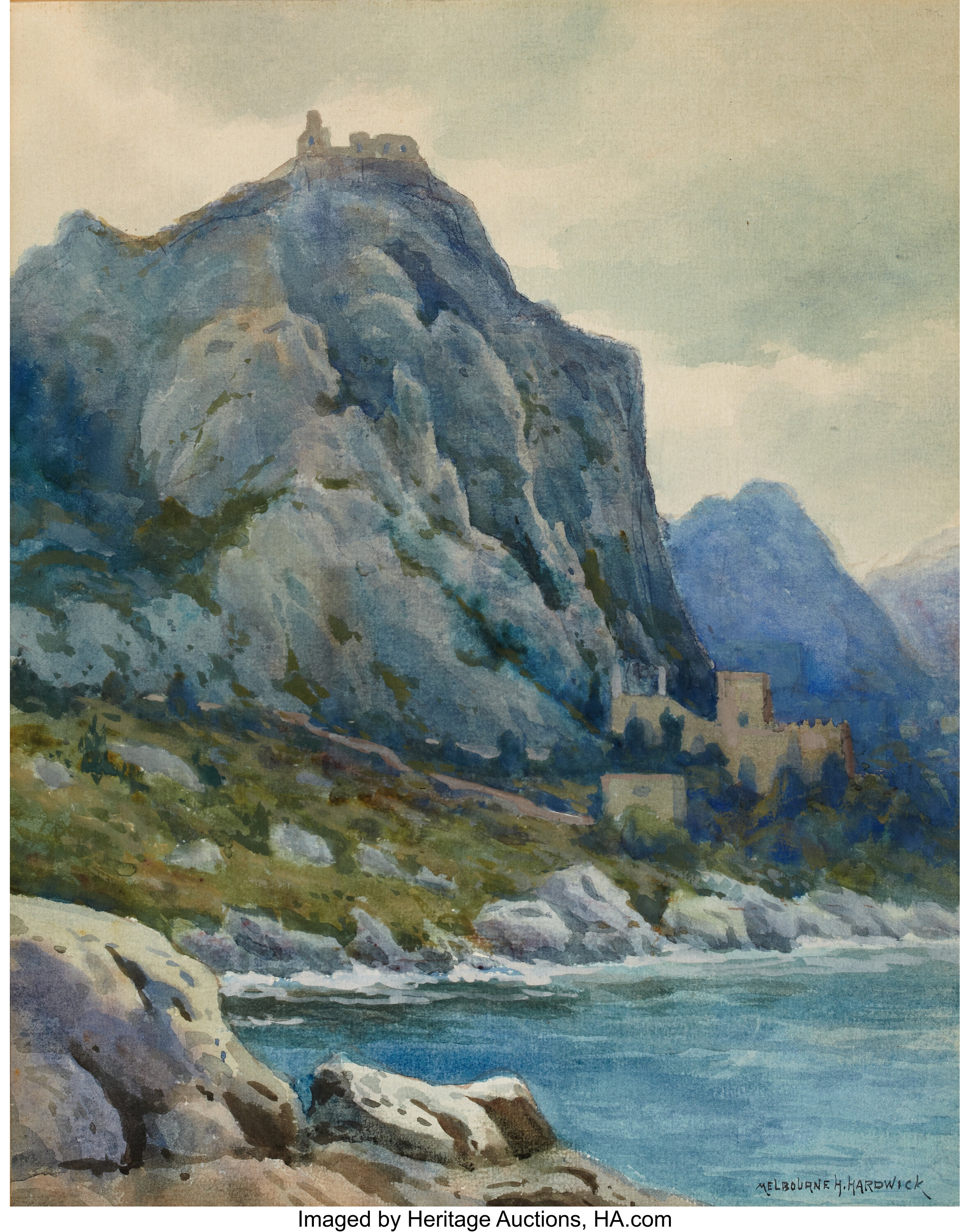 MELBOURNE H. HARDWICK (American, 1857-1916). Coastal Scene. | Lot ...