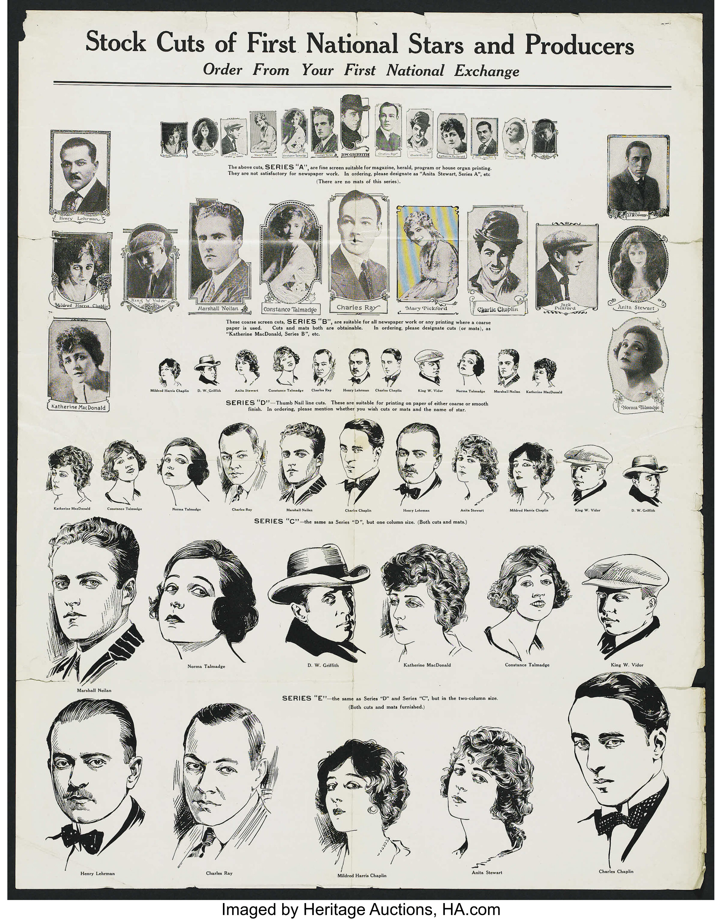 First National Promotional Poster (First National, 1920). | Lot #26128 ...