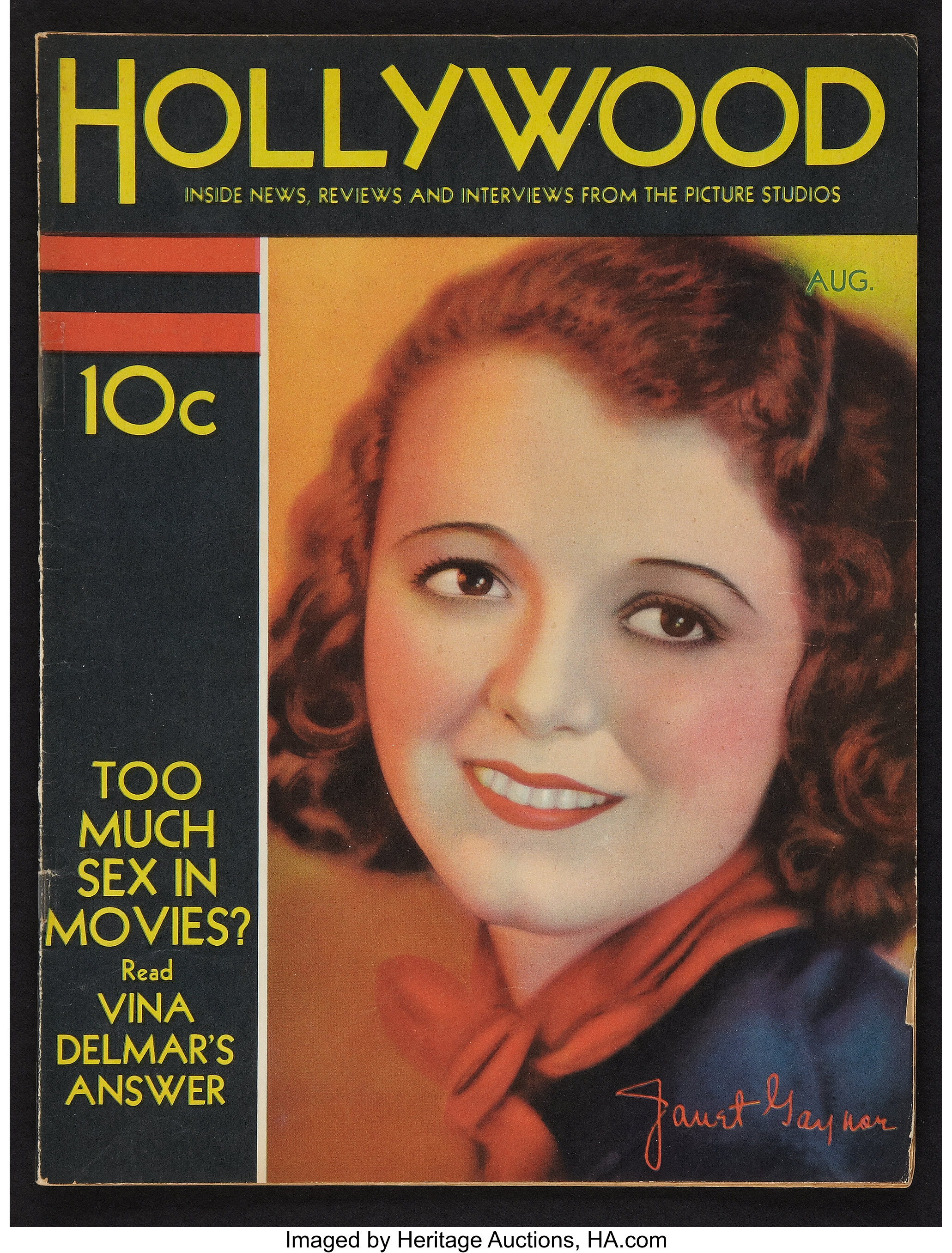 Hollywood Magazine (Fawcett Publications, 1932). Magazine (8.5" X | Lot ...