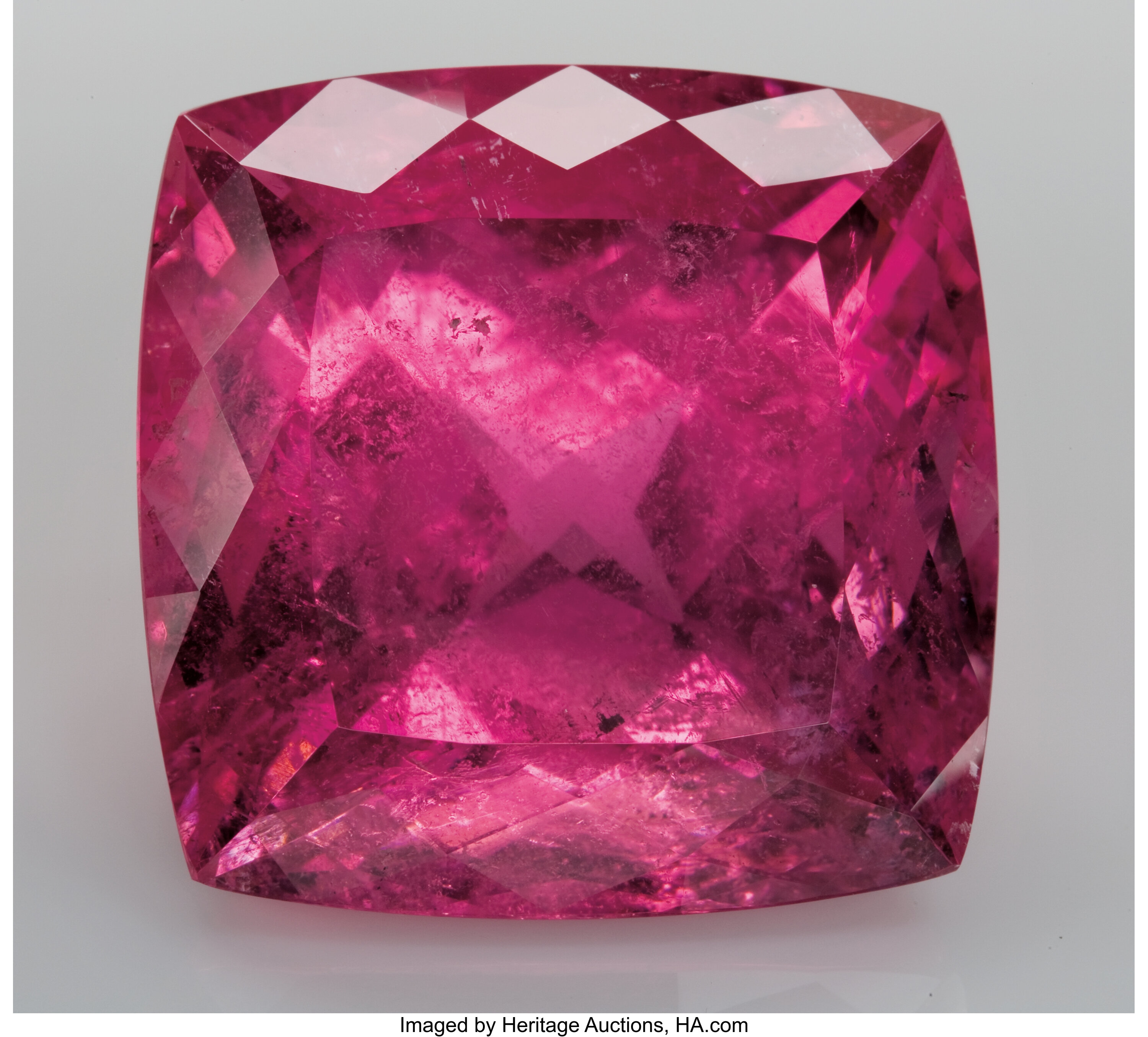 EXCEPTIONALLY LARGE CALIFORNIA TOURMALINE. ... Gems Faceted | Lot ...
