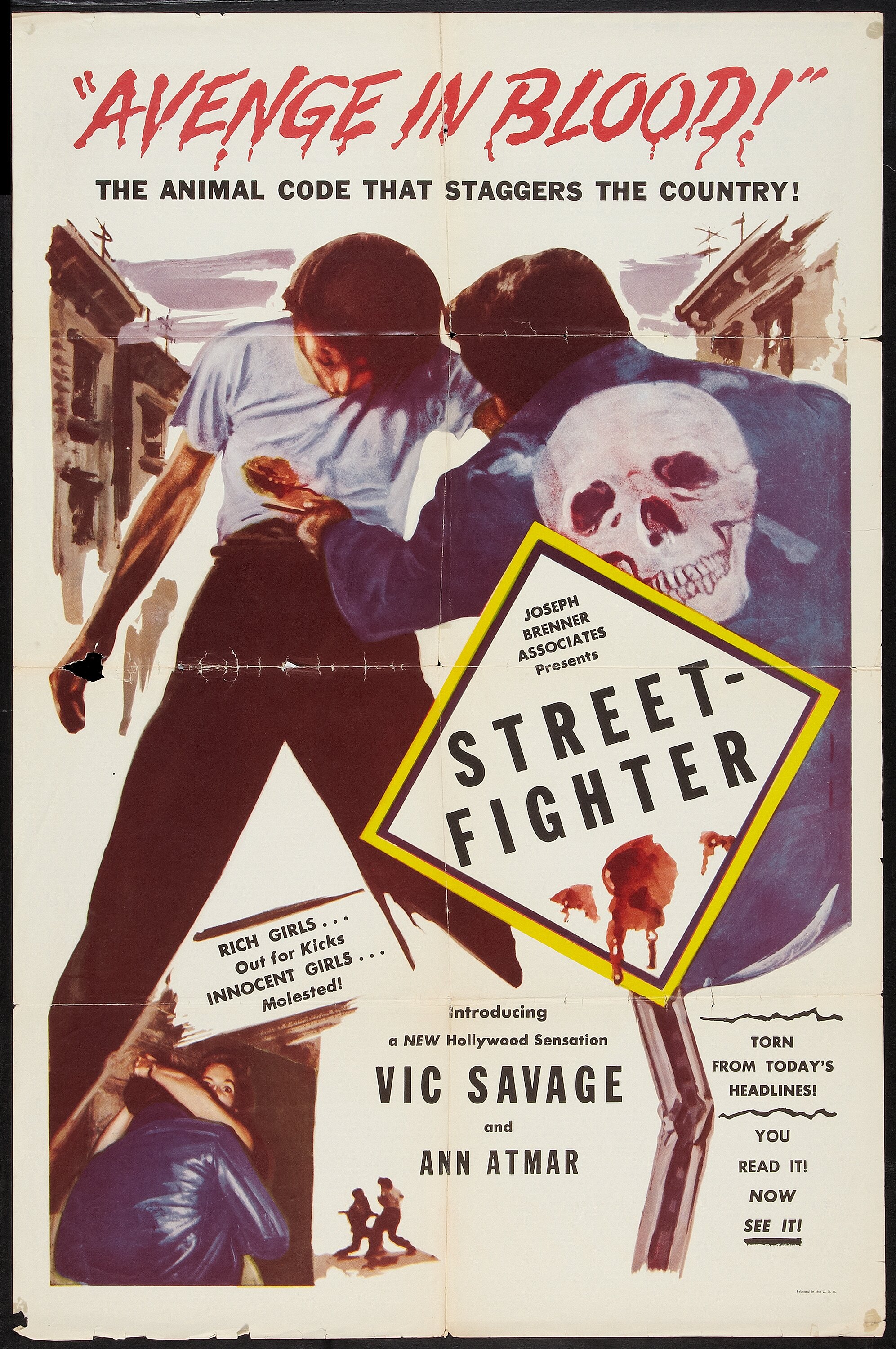 Street Fighter (Joseph Brenner Associates, 1959). One Sheet (27" X ...