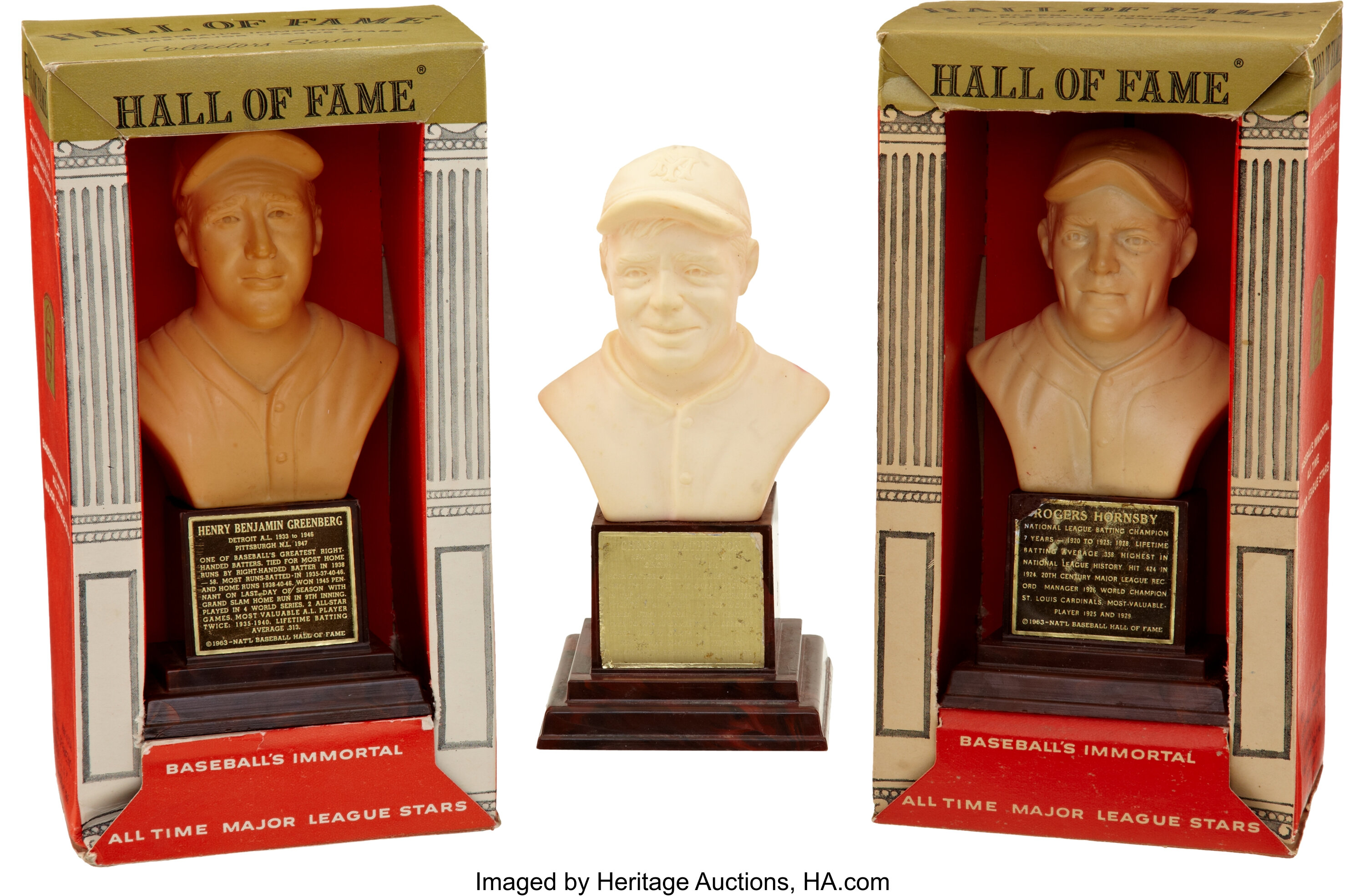 1963 Baseball Hall of Fame Busts Lot of 3.... Baseball Collectibles ...