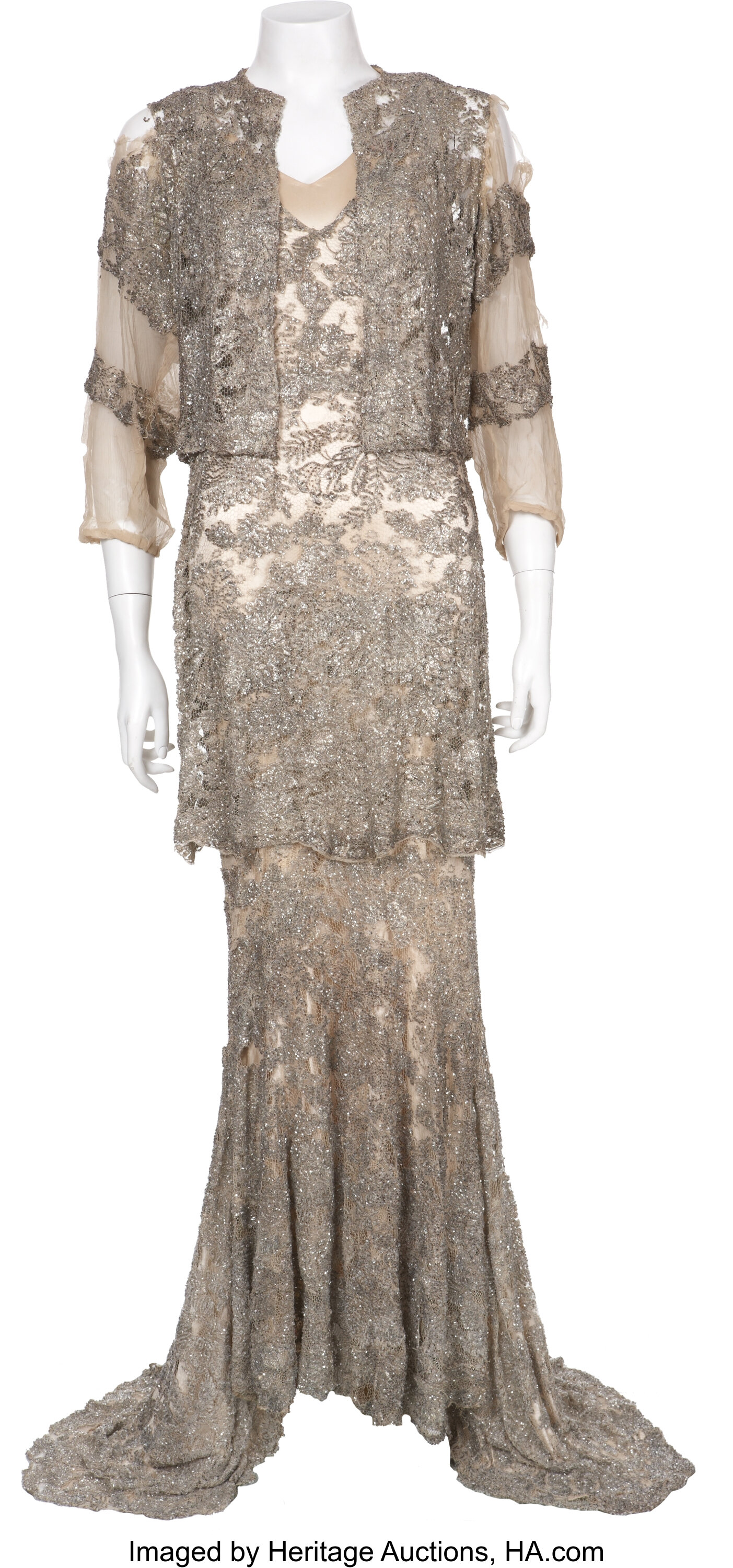 Mae West Beaded Gown Dress from Goin' to Town (1935).... Movie/TV | Lot ...
