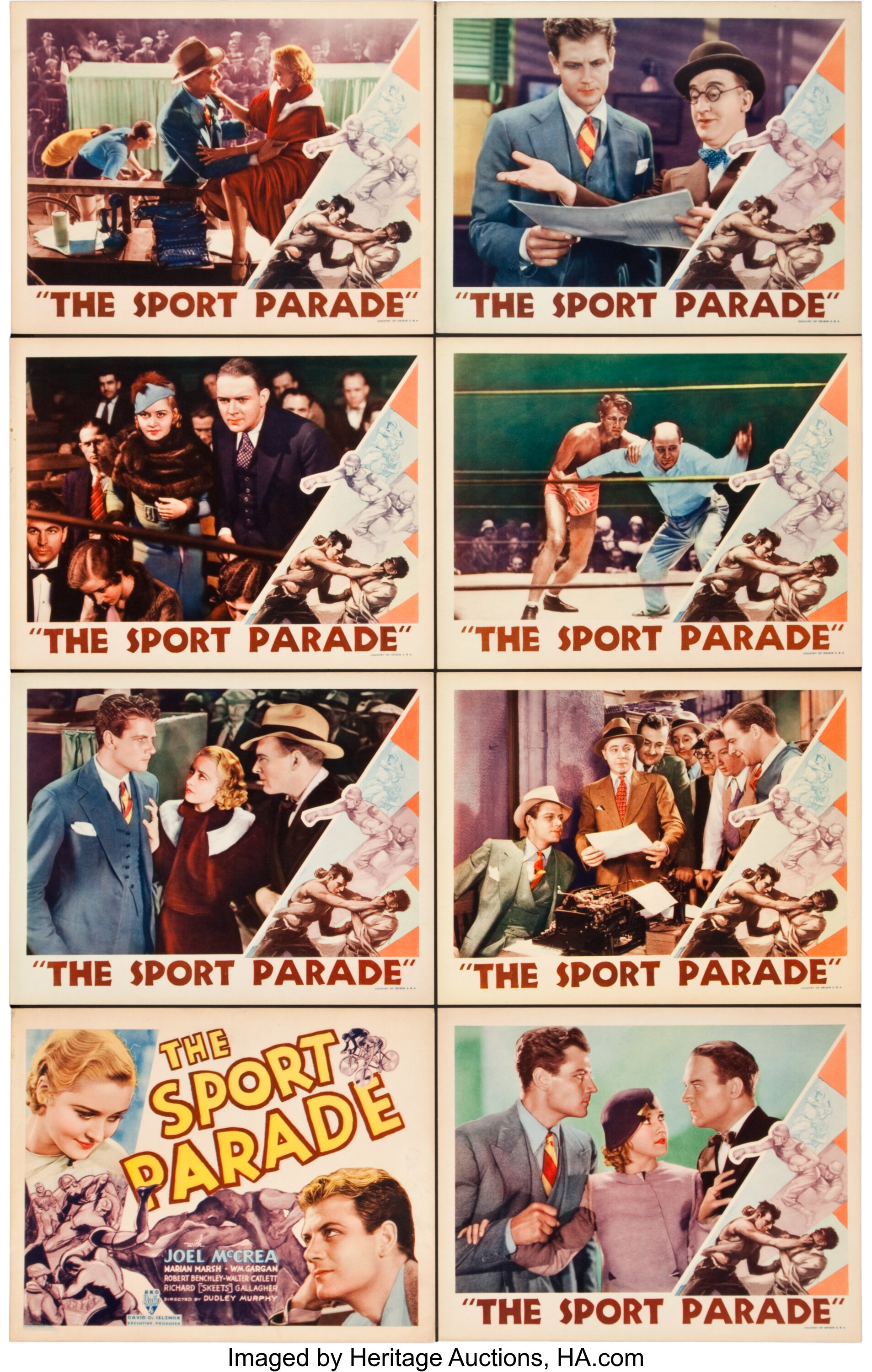 The Sport Parade (RKO, 1932). Lobby Card Set of 8 (11" X 14 ...