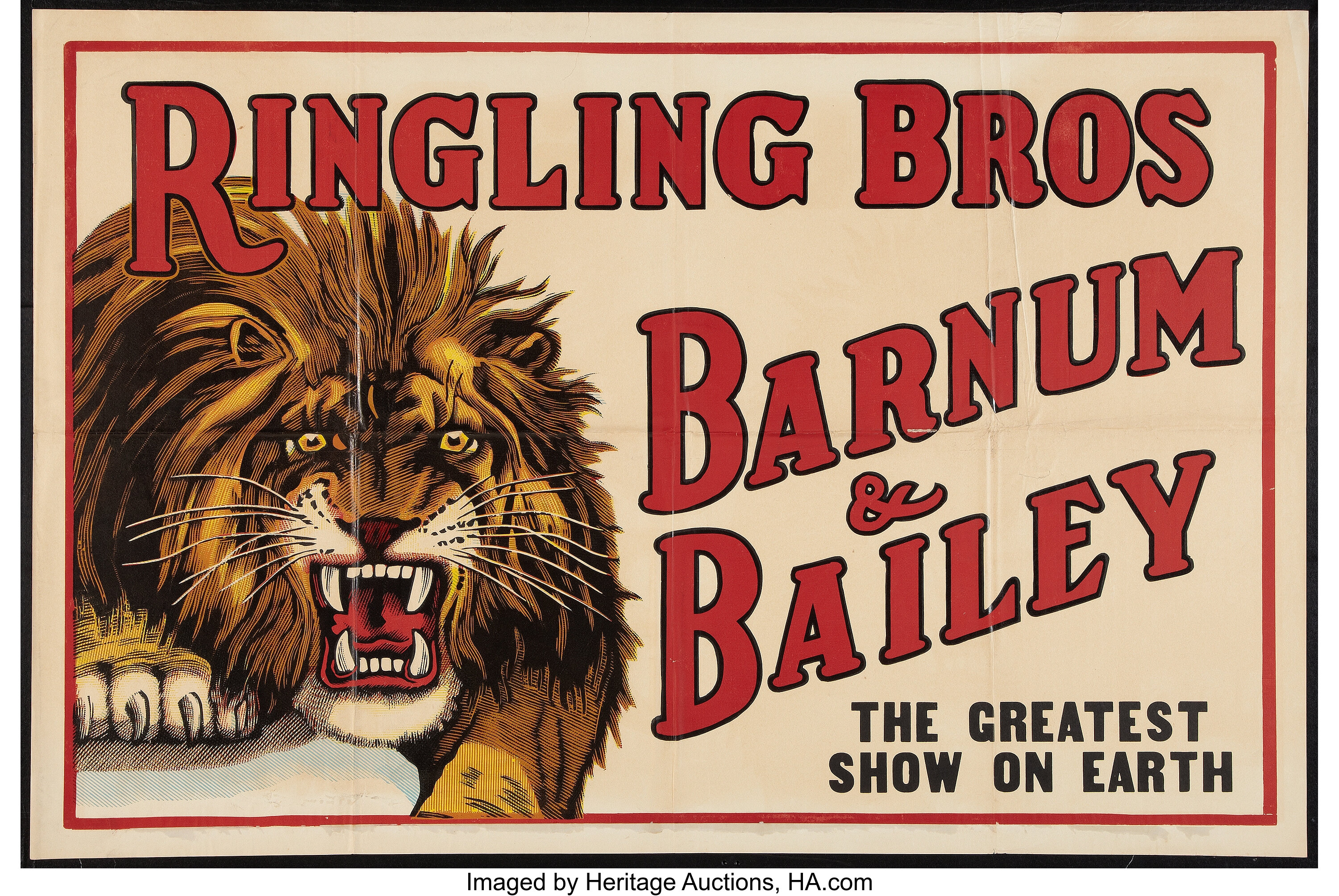 Circus Poster (Ringling Bros. & Barnum and Bailey, 1940s). Poster | Lot ...